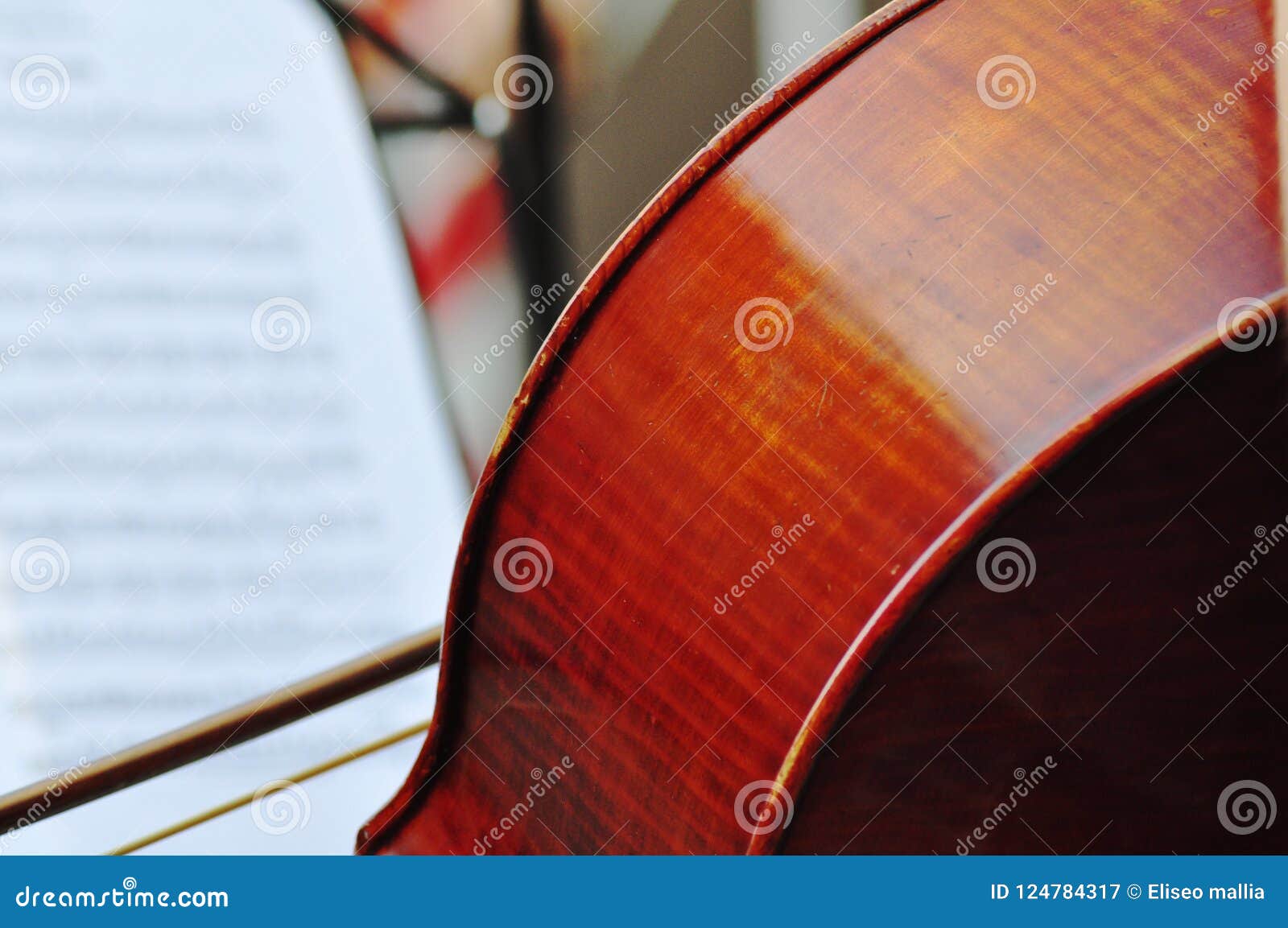 Red cello stock image. Image of young, music, player - 124784317