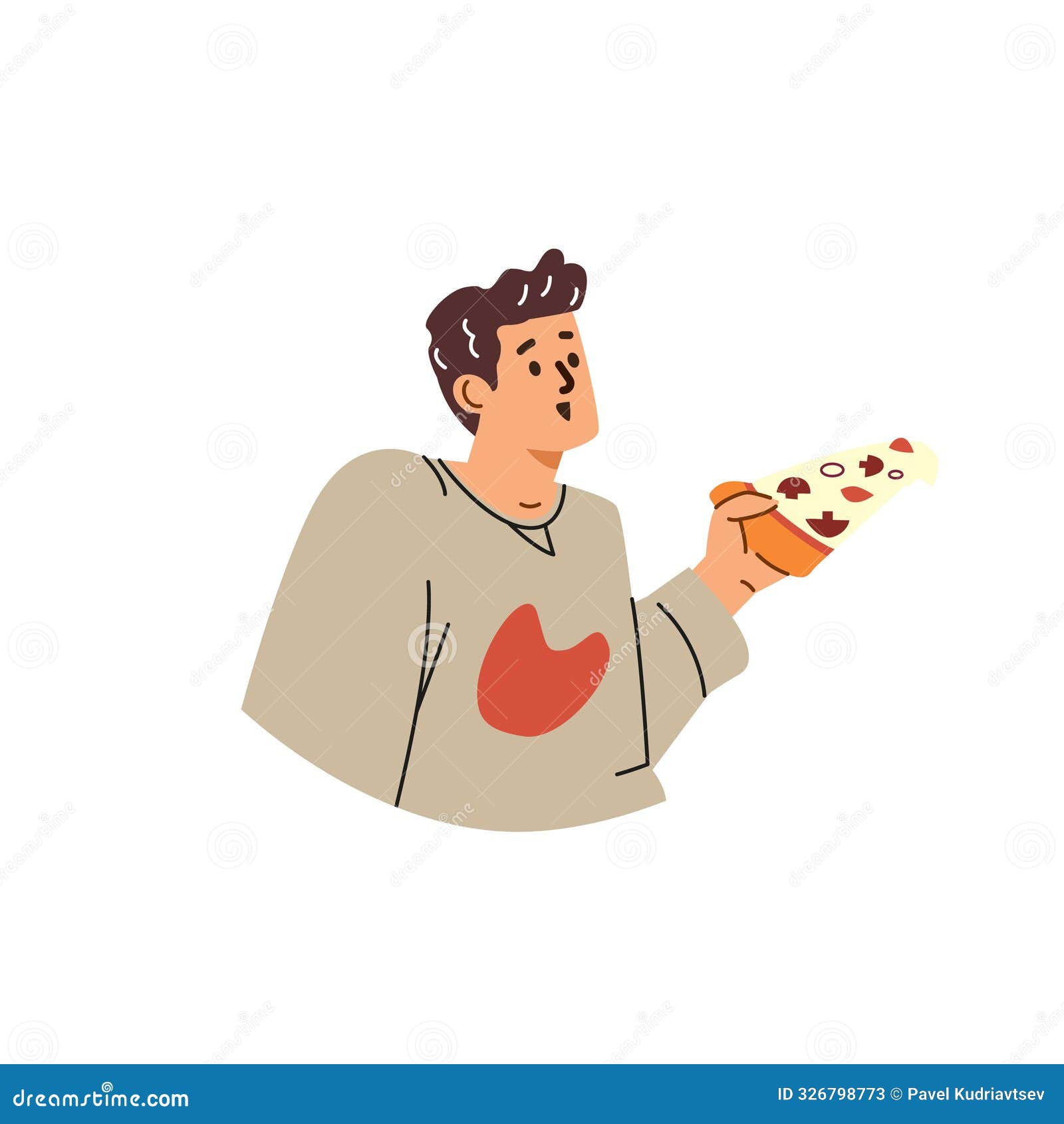 Young Man Character Avatar White Background Stock Illustration ... Young Man Character Avatar White Background Stock Illustration ...