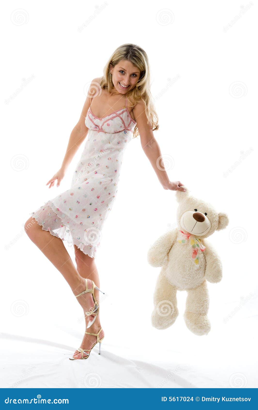 The Young Charming Girl Plays with a Bear Stock Photo - Image of entice ... The Young Charming Girl Plays with a Bear Stock Photo - Image of entice ...