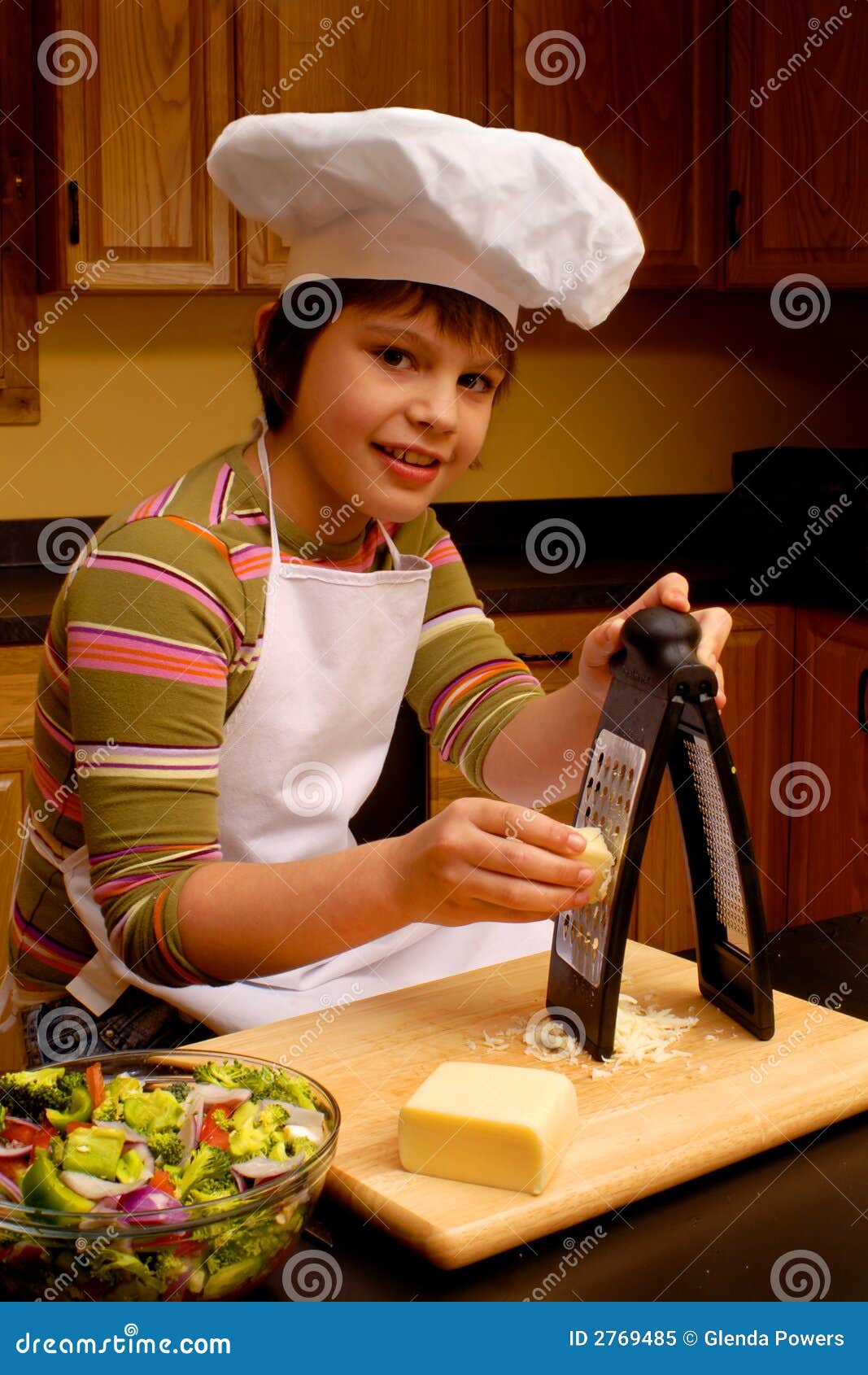 Young Chef stock image. Image of helper, cutting, pepper - 2769485