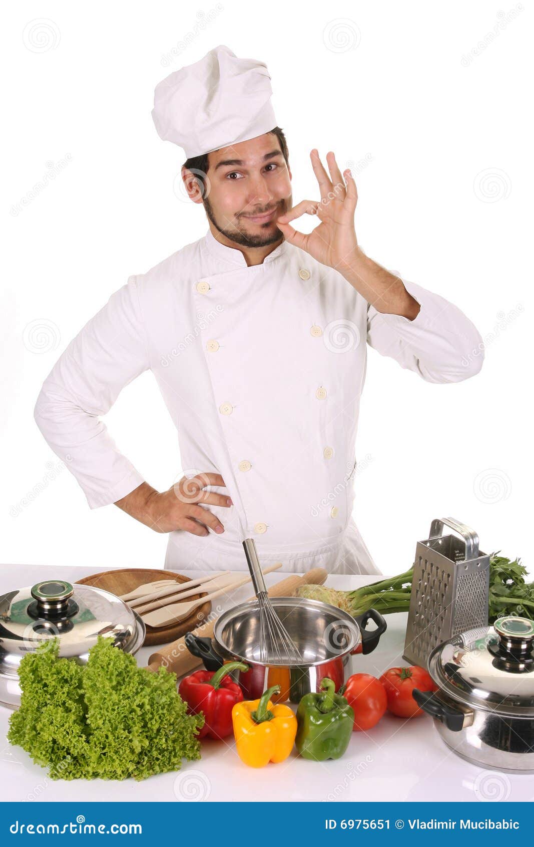 Young Boy Chef Adding Ingredients To His Bowl Royalty-Free Stock Image ...