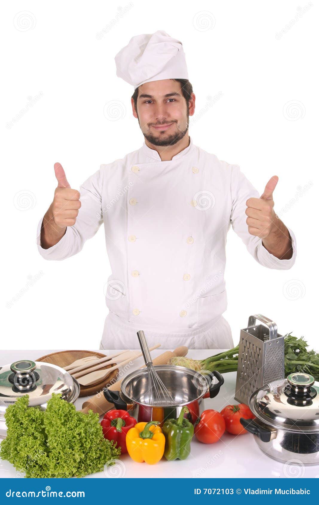Young chef preparing lunch stock image. Image of lunch - 7072103