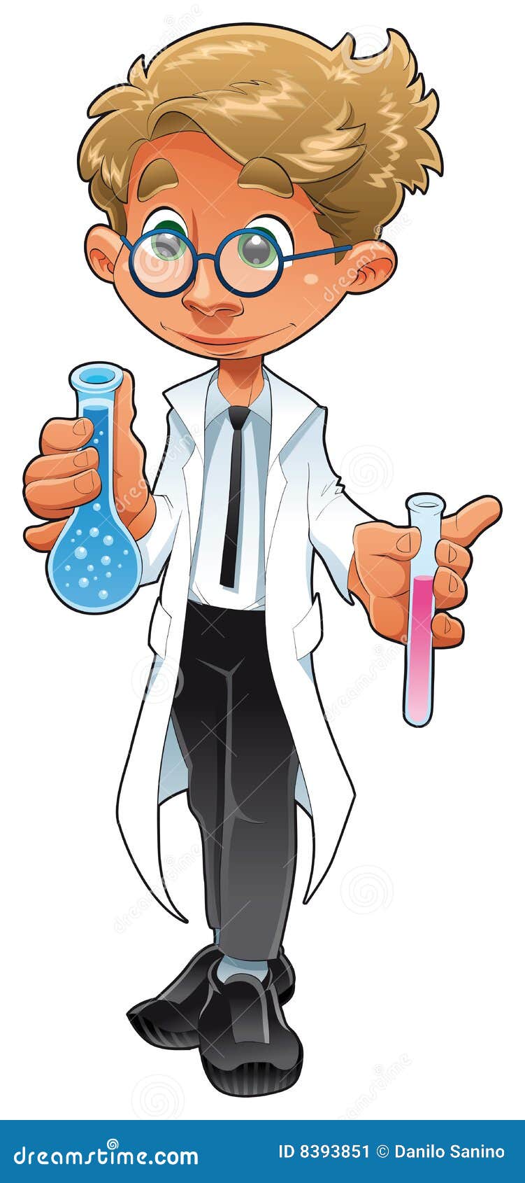 Young chemist stock vector. Illustration of chemistry - 8393851