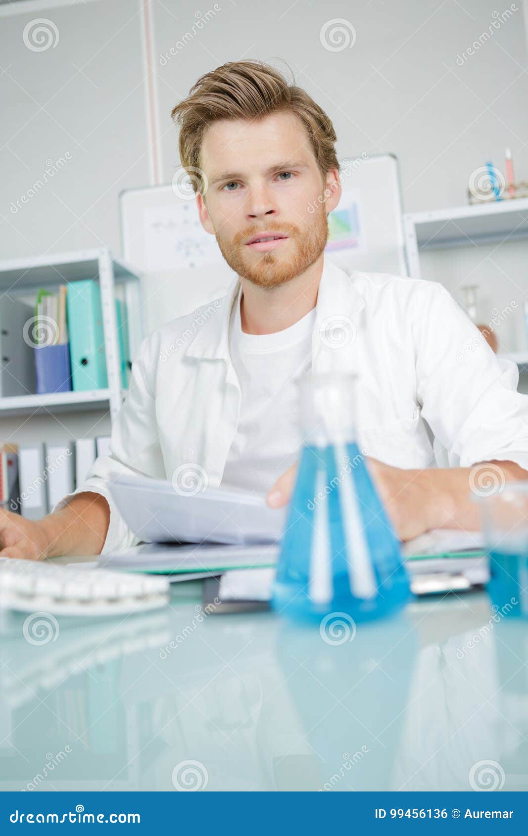 Young Chemist Doing Research Stock Photo - Image of profession ...