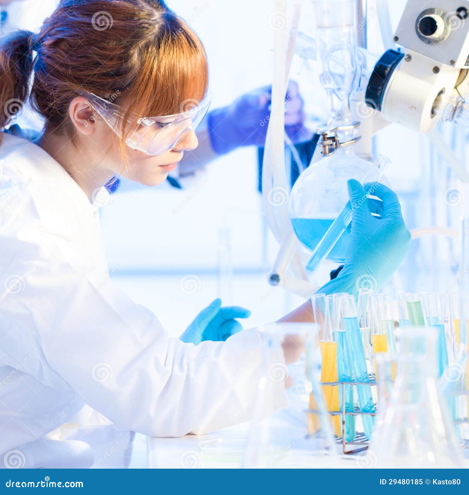 Young Chemists in the Laboratory. Stock Image - Image of doctor, glass ...