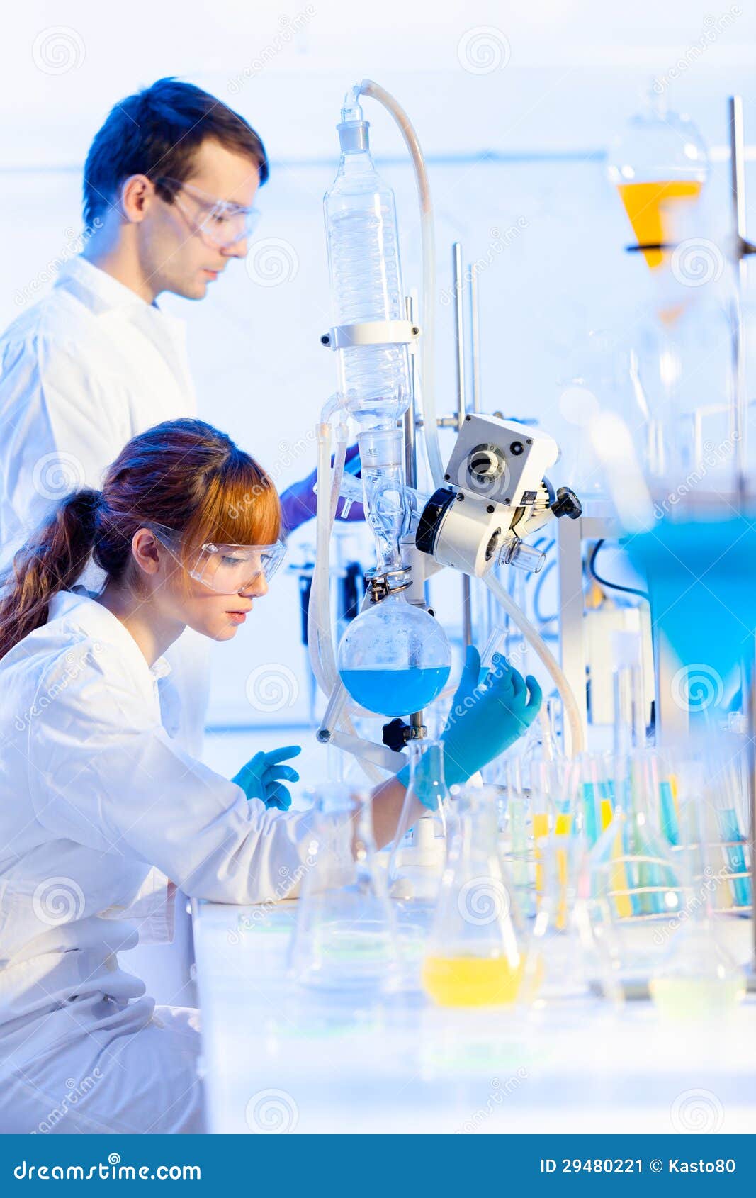 Young Chemists in the Laboratory. Stock Image - Image of biology ...