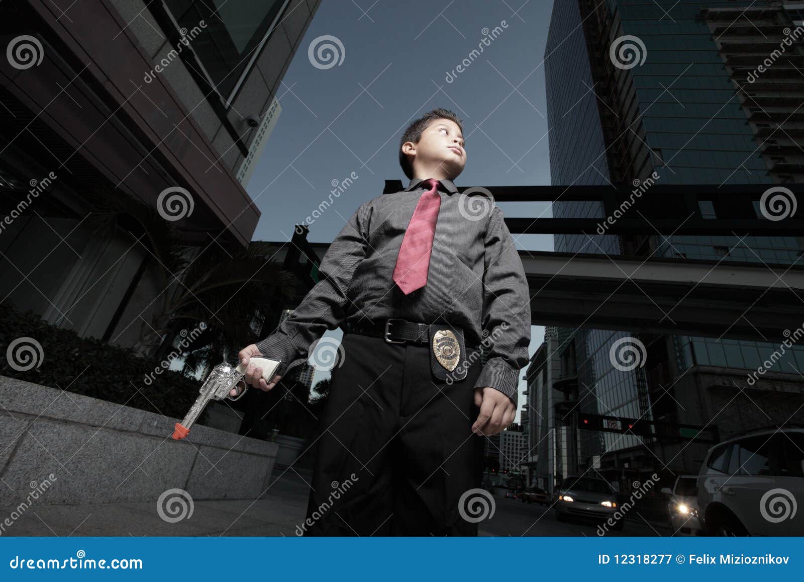 Young child detective stock image. Image of night, defense - 12318277