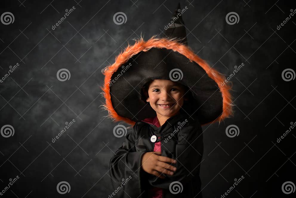 Young Child Dressed As a Wizard Stock Image - Image of wooden, light ...