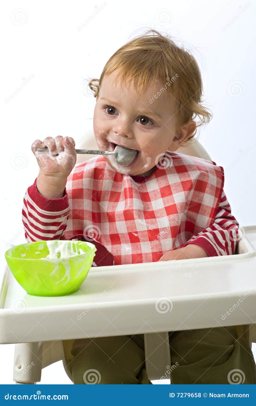 Young child eating stock photo. Image of feeding, happy - 7279658