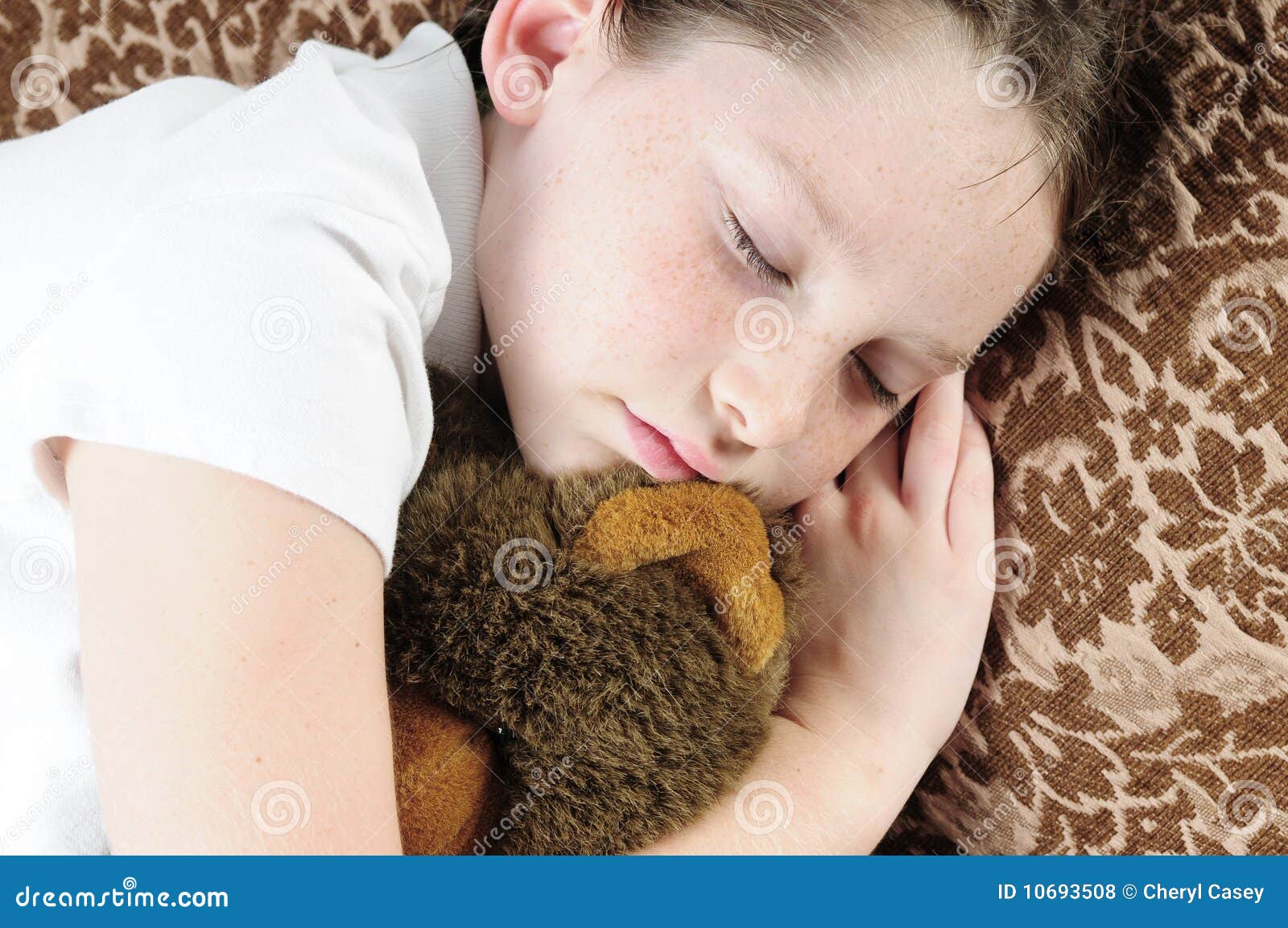 Child Napping In Upright Position Royalty-Free Stock Photo ...