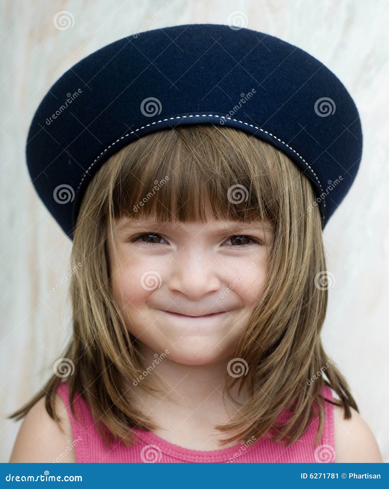 Young Child Wearing French Beret Hat Stock Image - Image of clothing ...