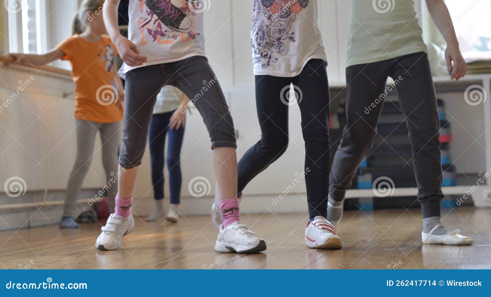 Young Children during a Dance Practice Stock Photo - Image of healthy ...