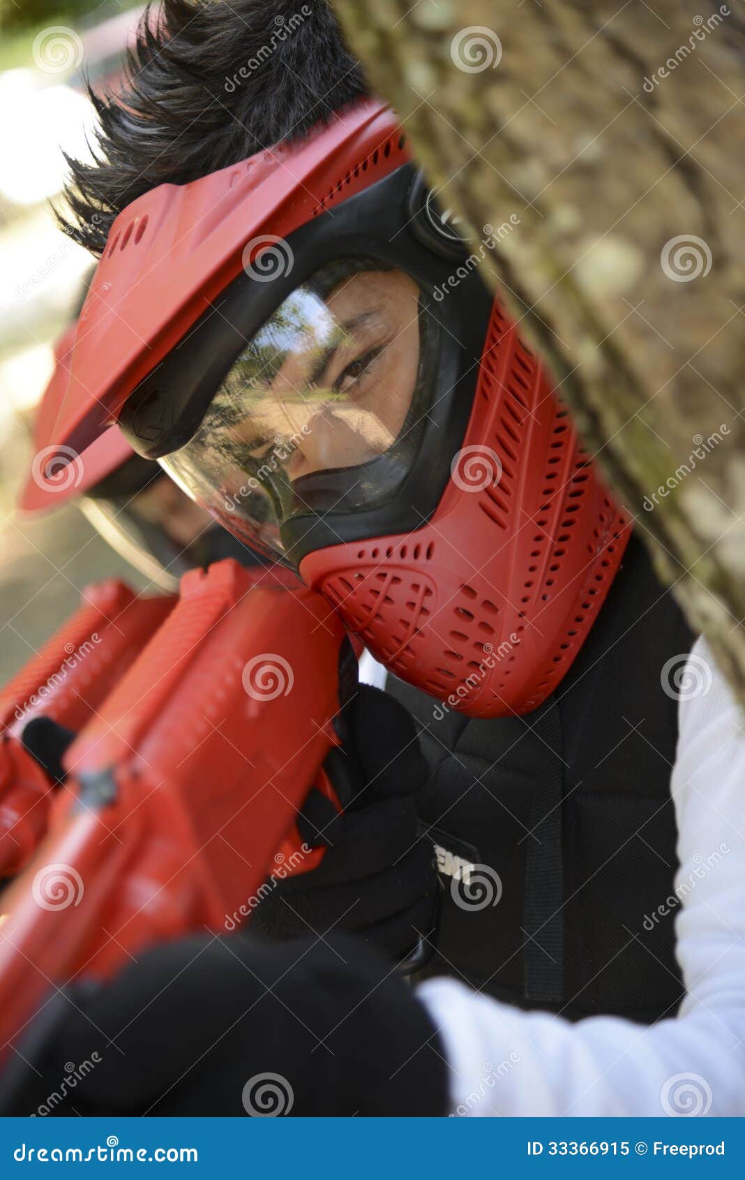 Young Children Playing Paintball Stock Image - Image of paintball ...