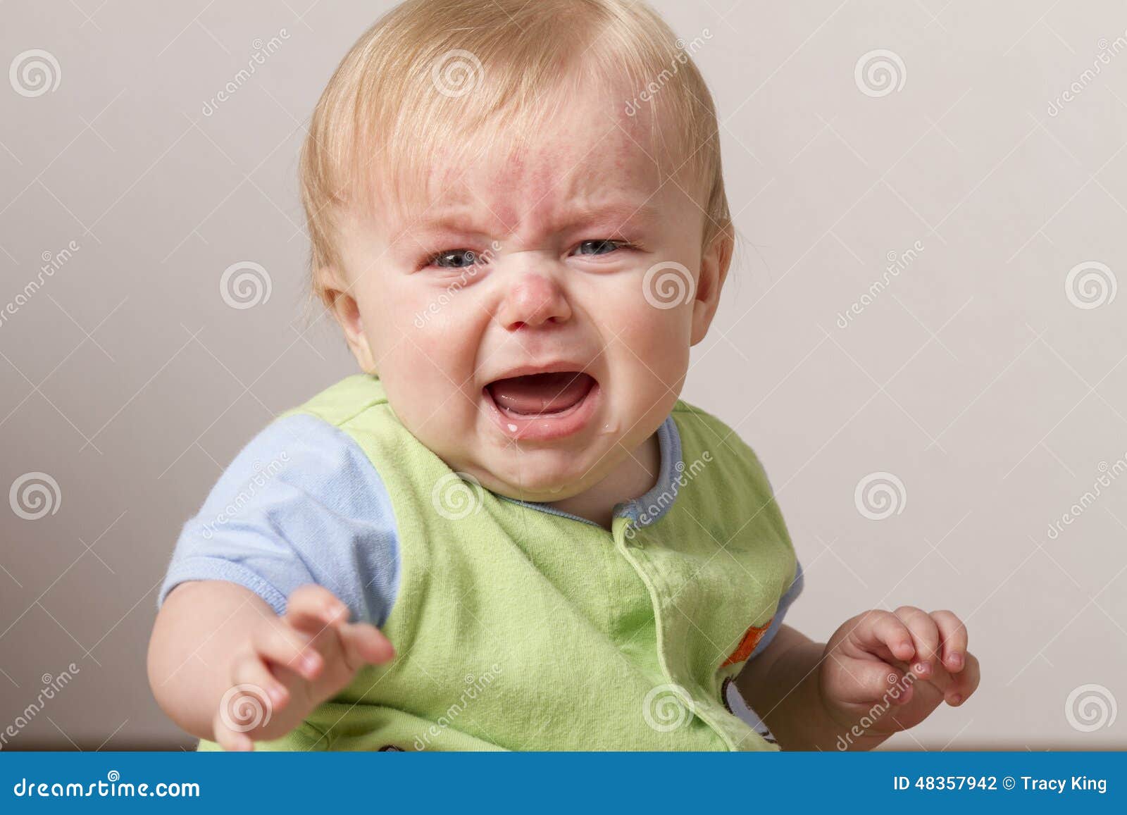 Young Chlid Upset and Crying. Stock Photo - Image of crying, emotion ...