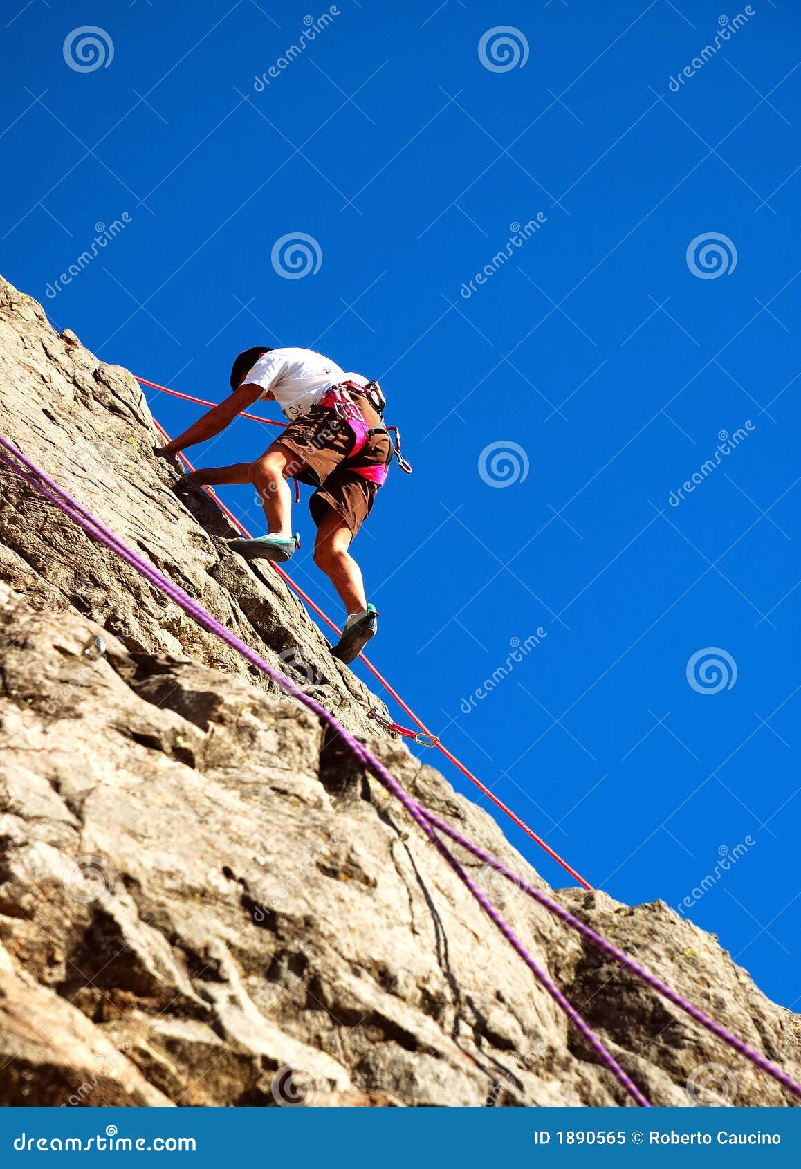 Young climber stock image. Image of detail, sport, mountaineers - 1890565