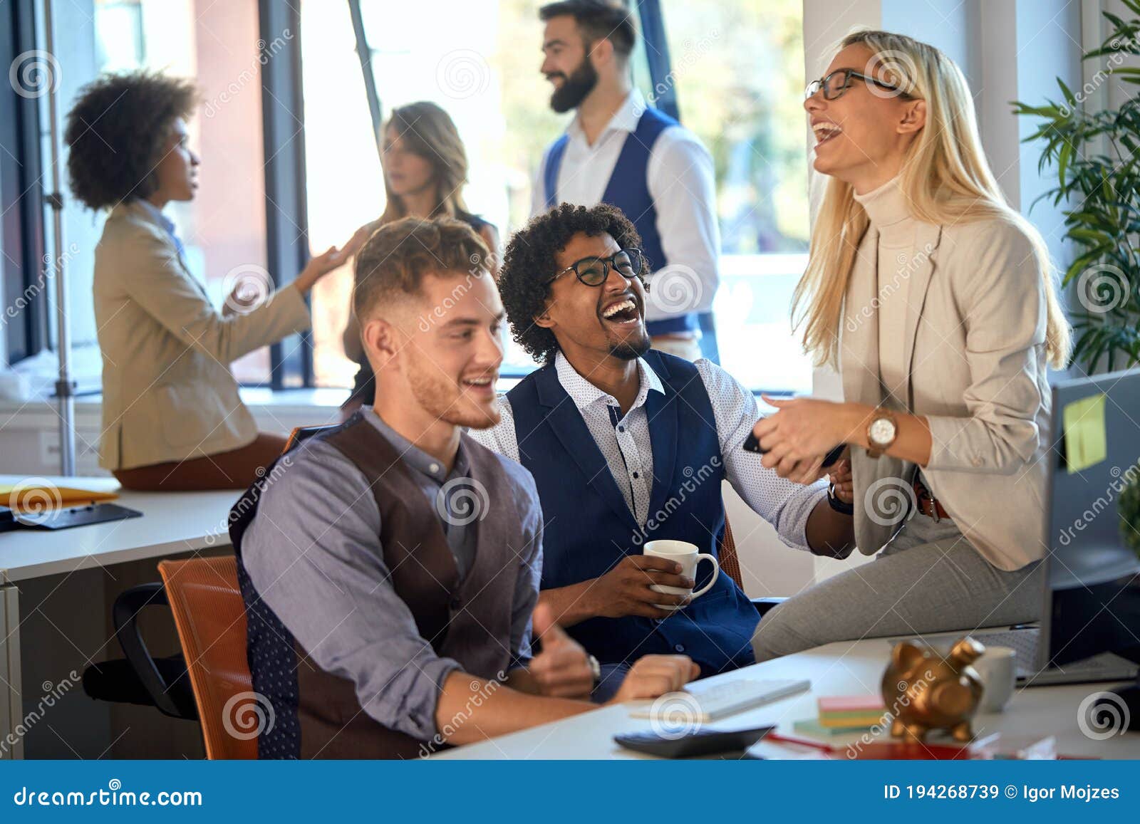 Young Colleagues Having a Break Together Stock Image - Image of idea ...