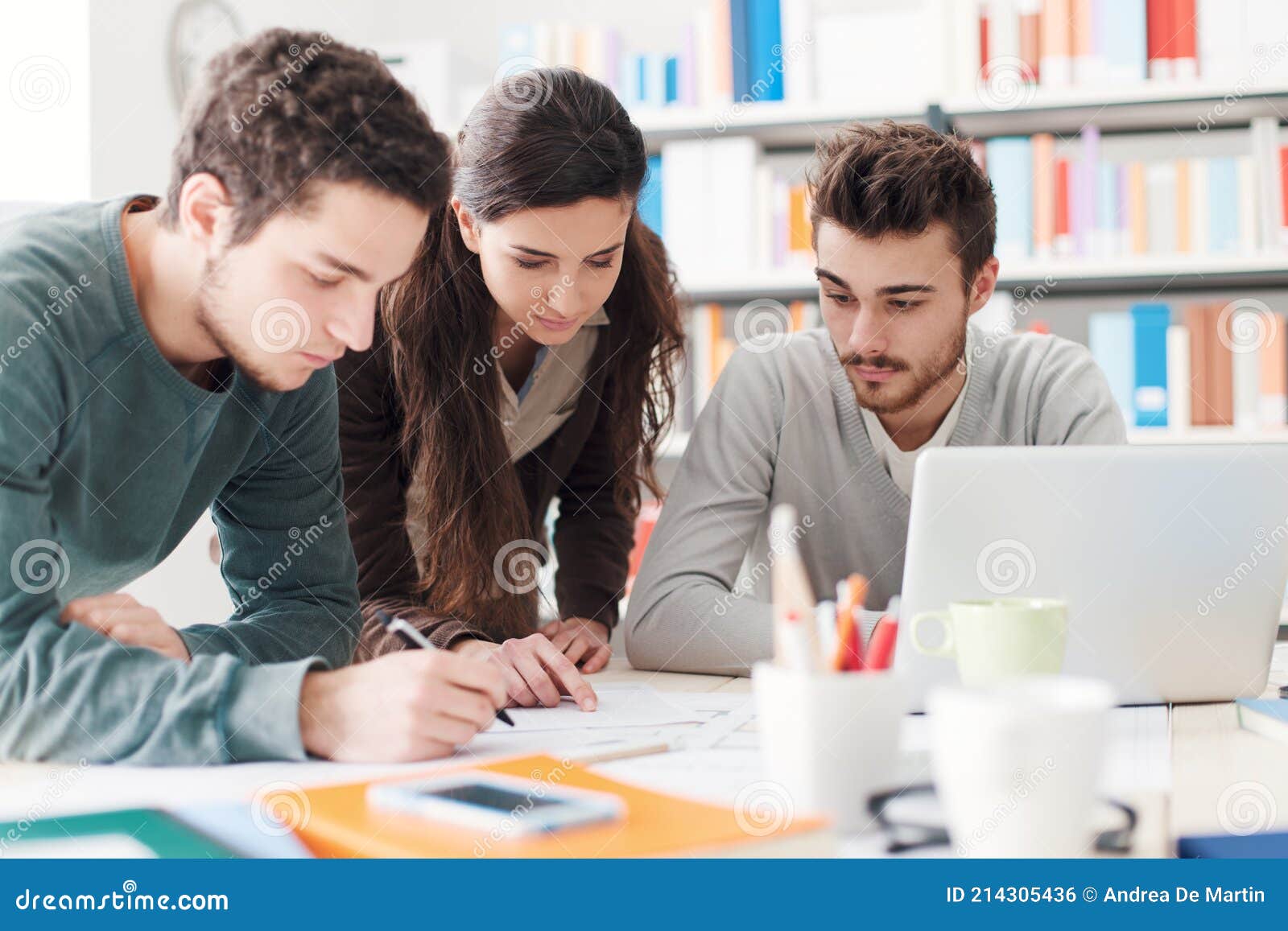 Students Working on a Project Stock Photo - Image of cooperation ...