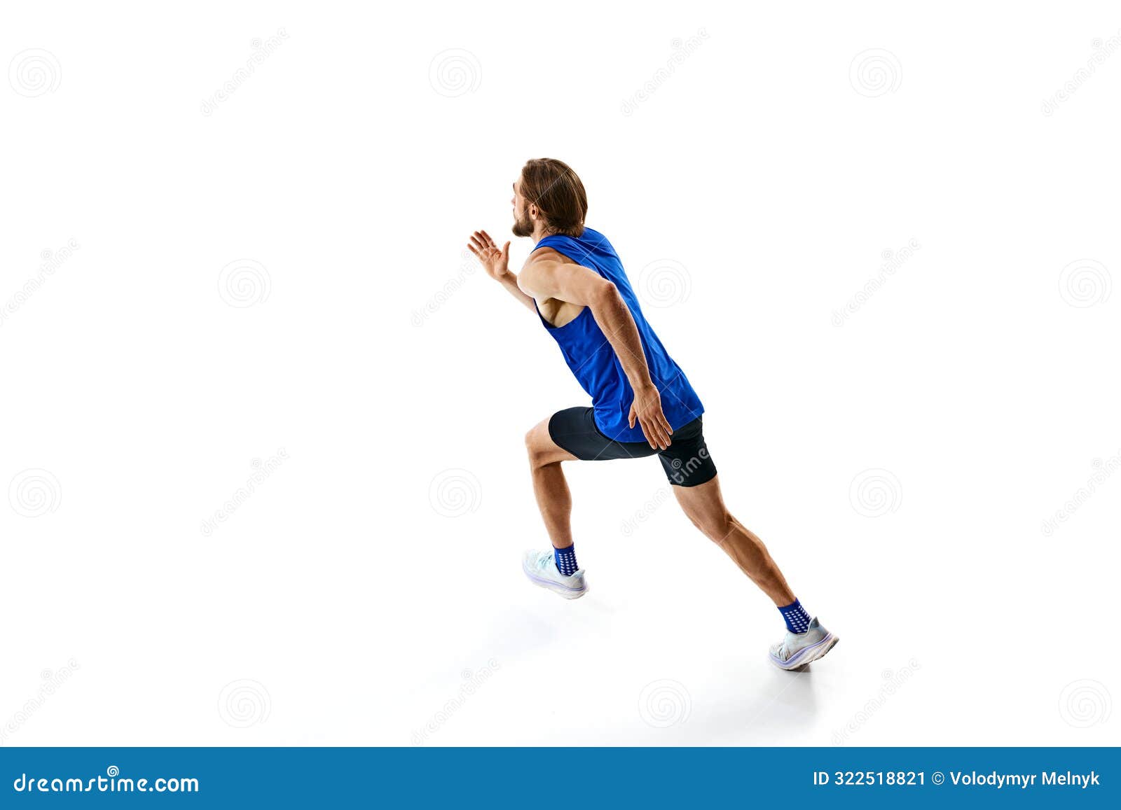 Young Competitive Man, Runner Athlete in Motion, Running,training ...