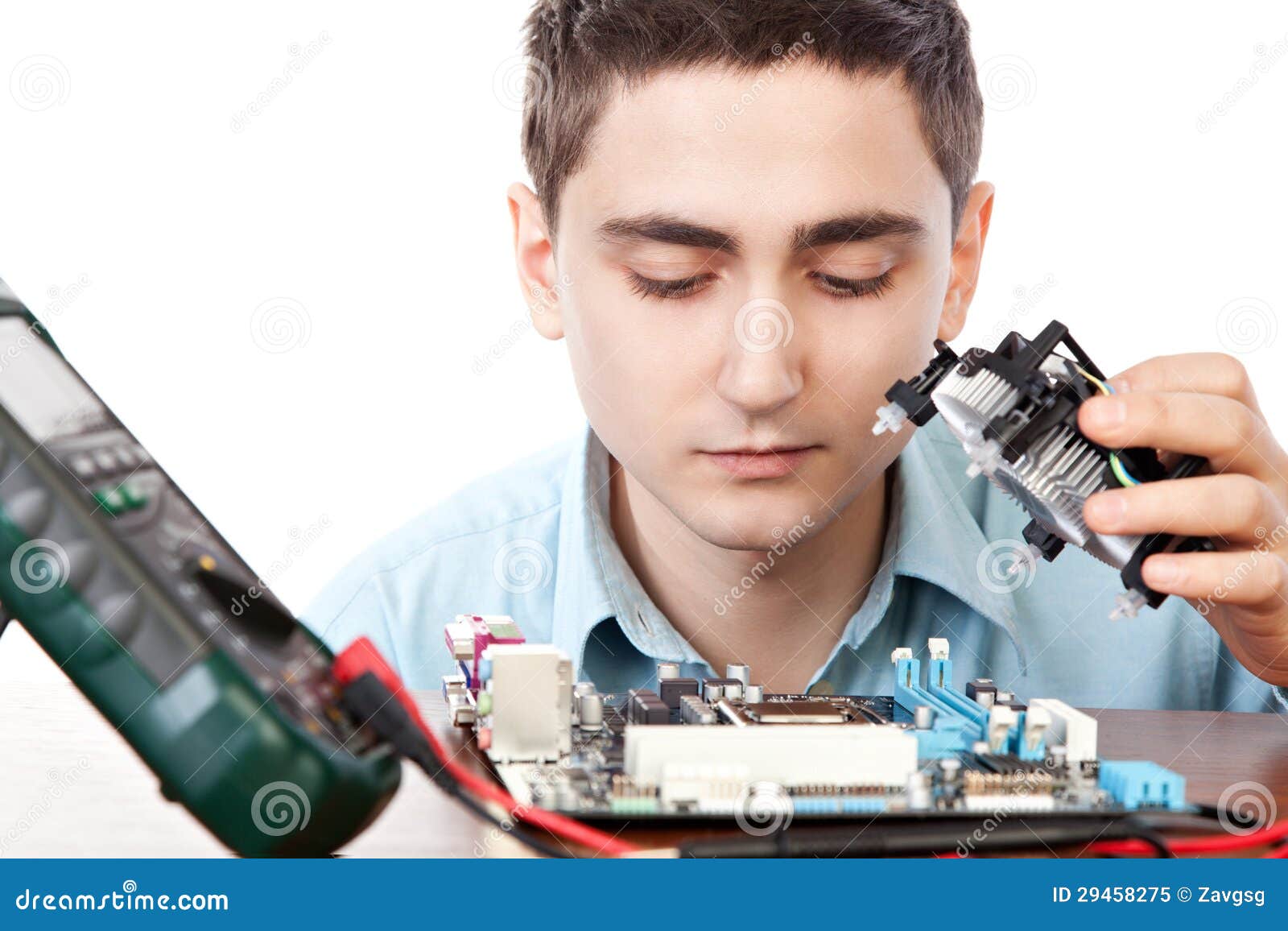 Young computer engineer stock image. Image of digital - 29458275