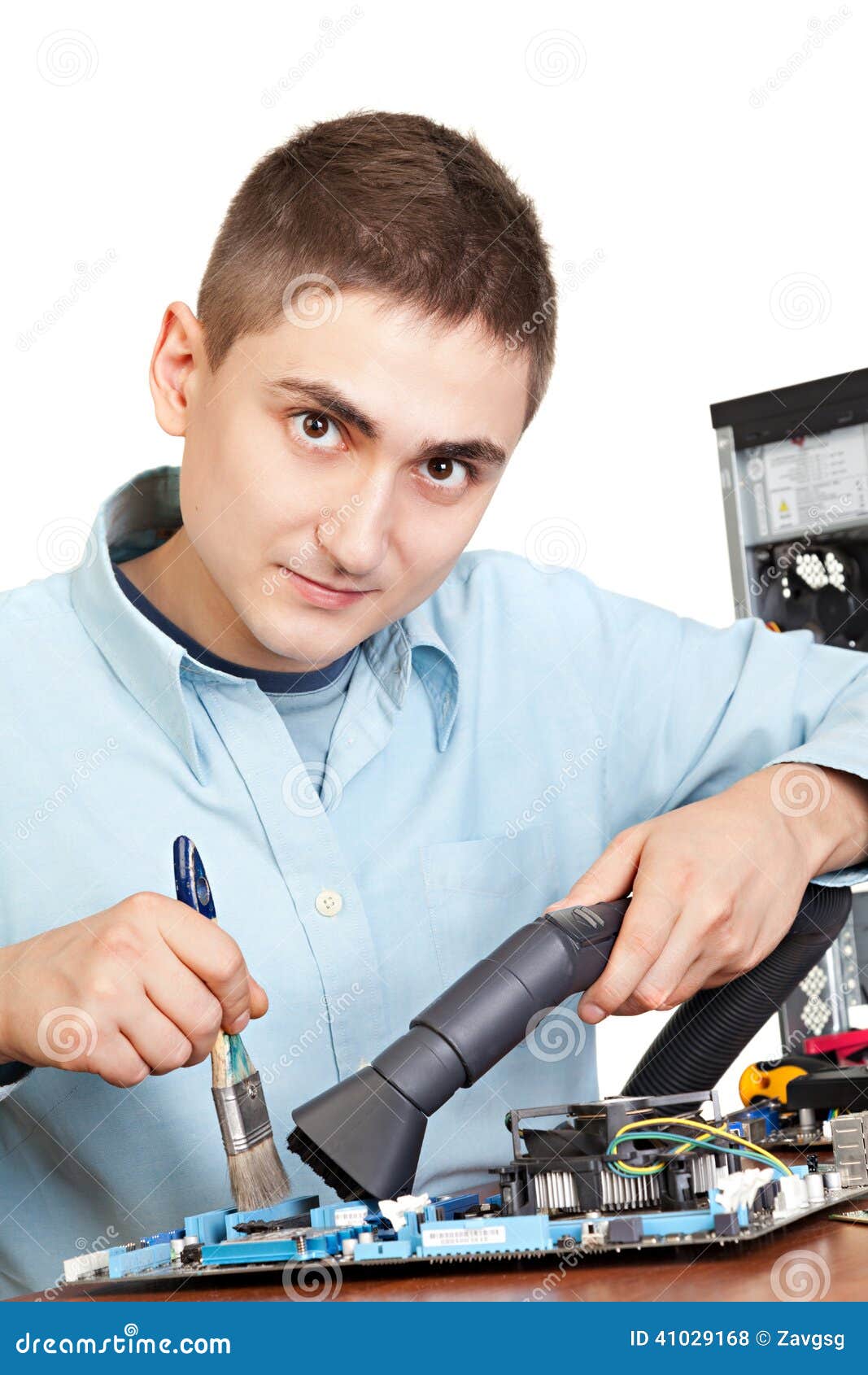 Young computer engineer stock photo. Image of occupation - 41029168