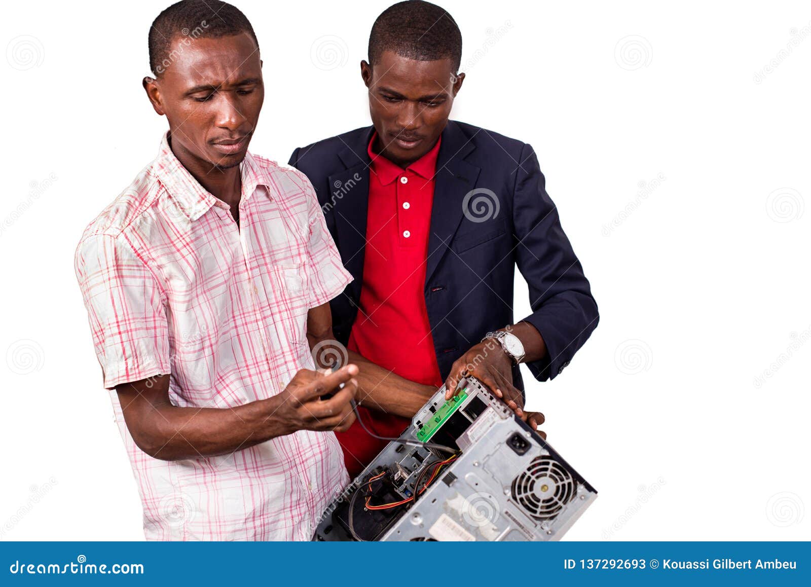 Young Computer Expert Repairing a Computer Stock Image - Image of ...