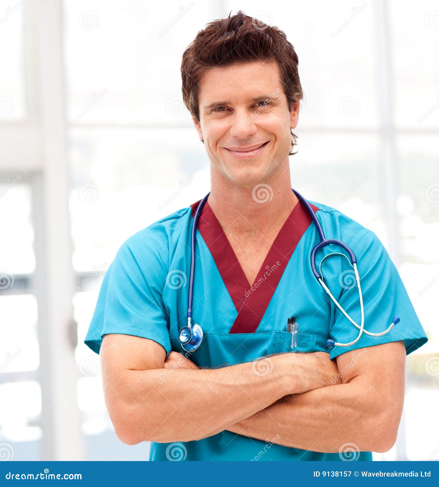 Young Confident Doctor Looking at Camera Stock Image - Image of happy ...