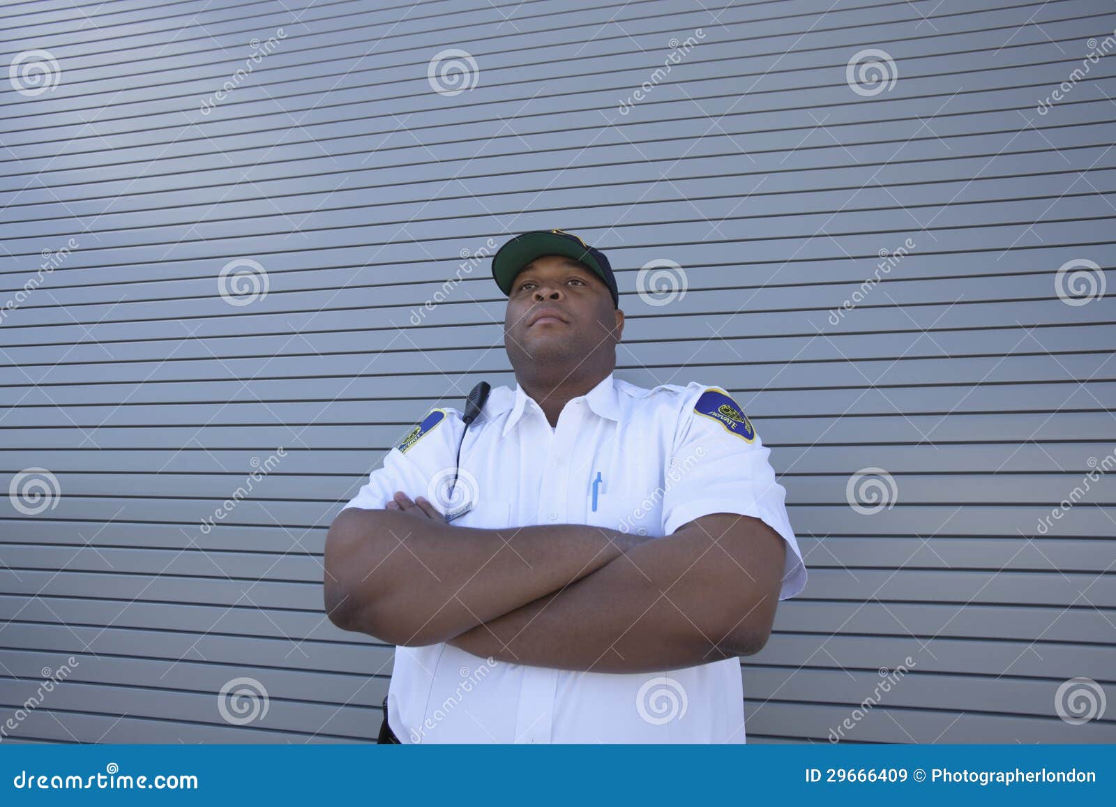 Young Confident Security Guard Stock Image - Image of american ...