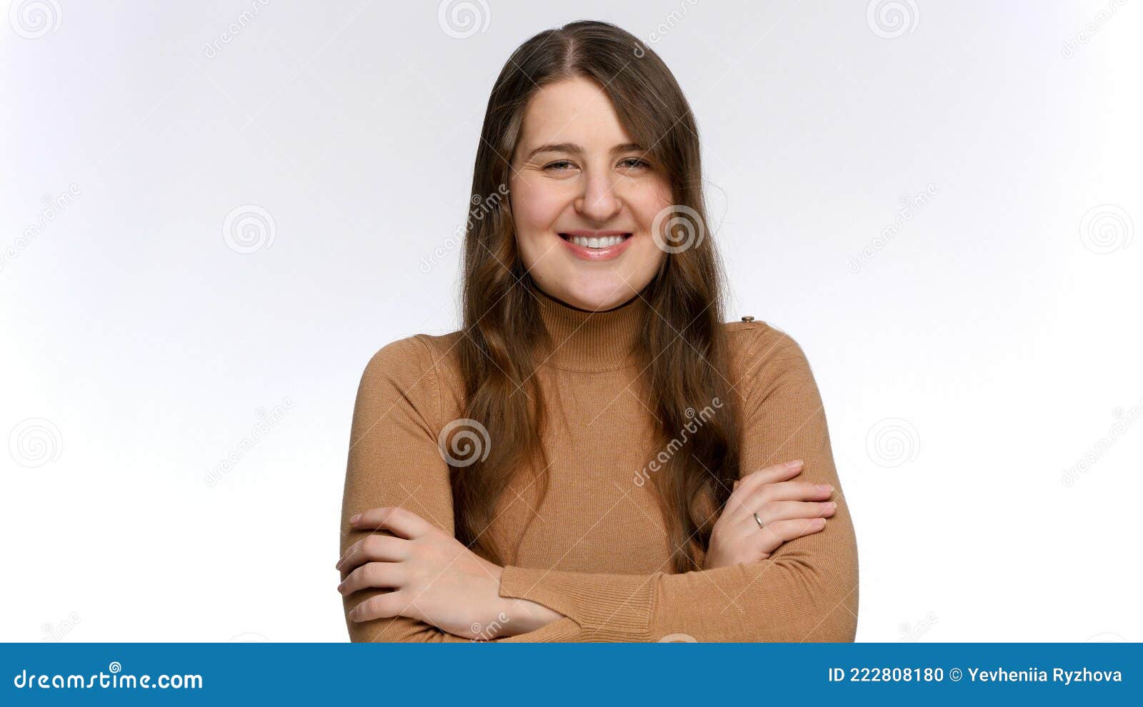 Young Confident Woman Winking Eye and Smiling in Camera Stock Photo ...