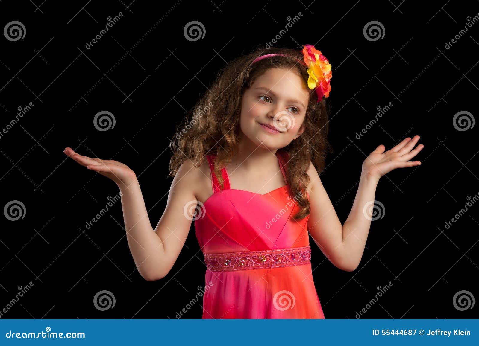 Young Confused Girl stock image. Image of perturbed, distracted - 55444687