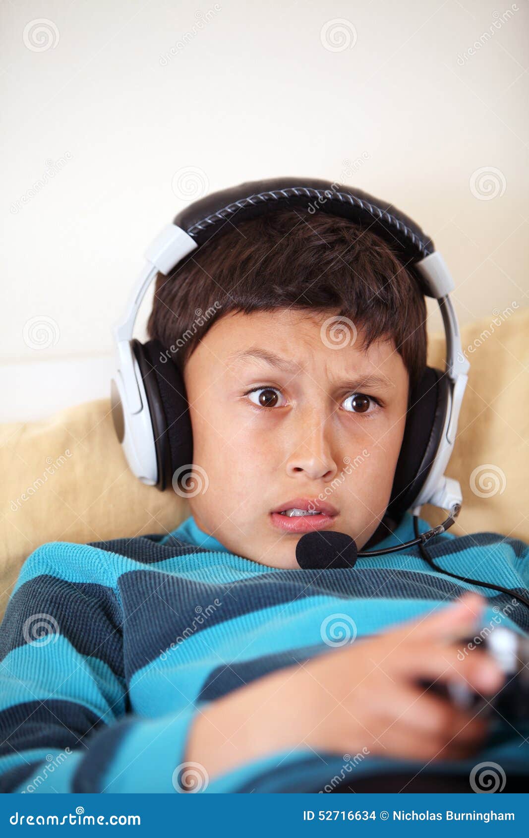 Young Confused Playing Video Game Stock Photo - Image of young, playing ...