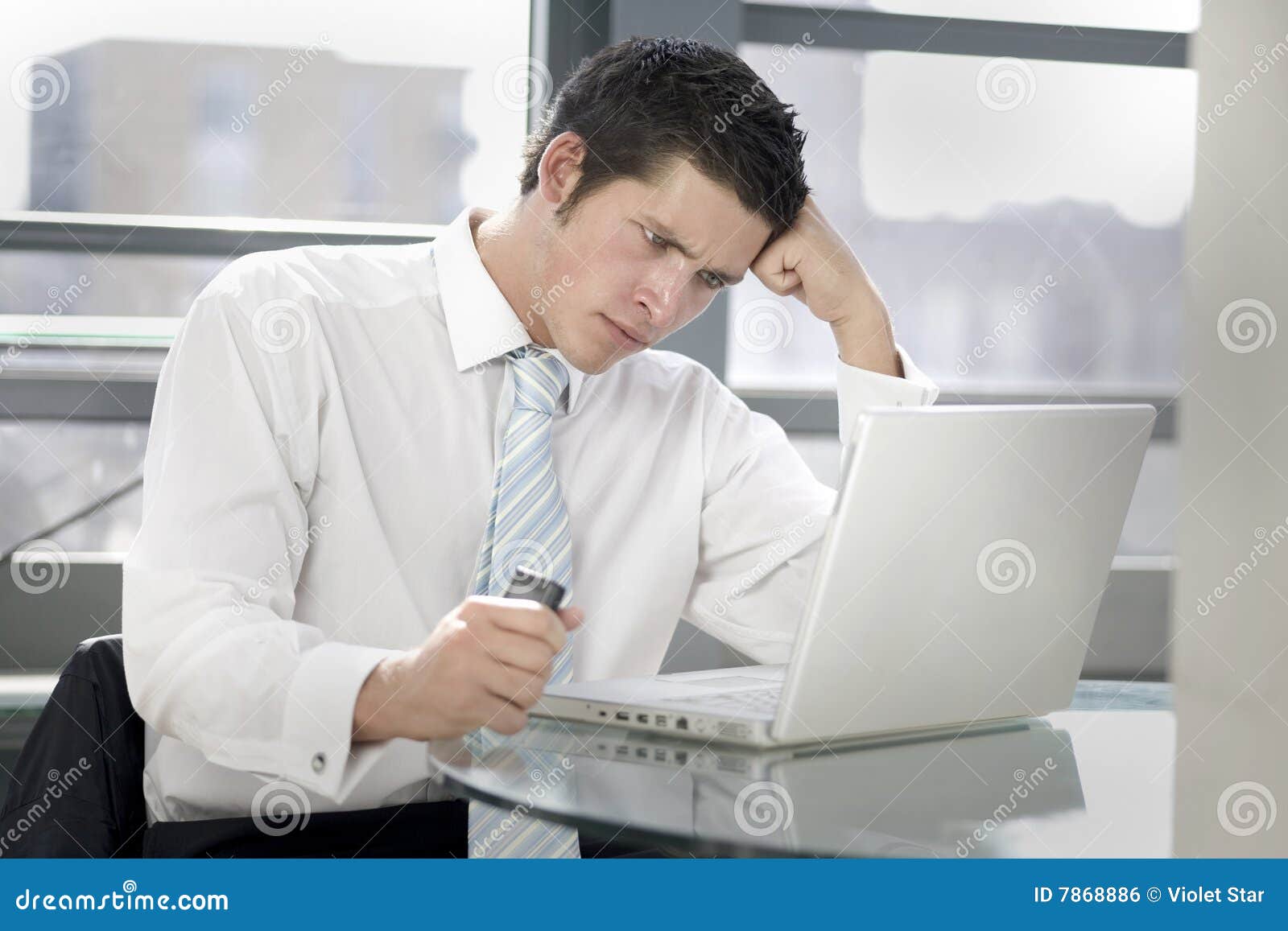 Young confussed man stock photo. Image of businessman - 7868886