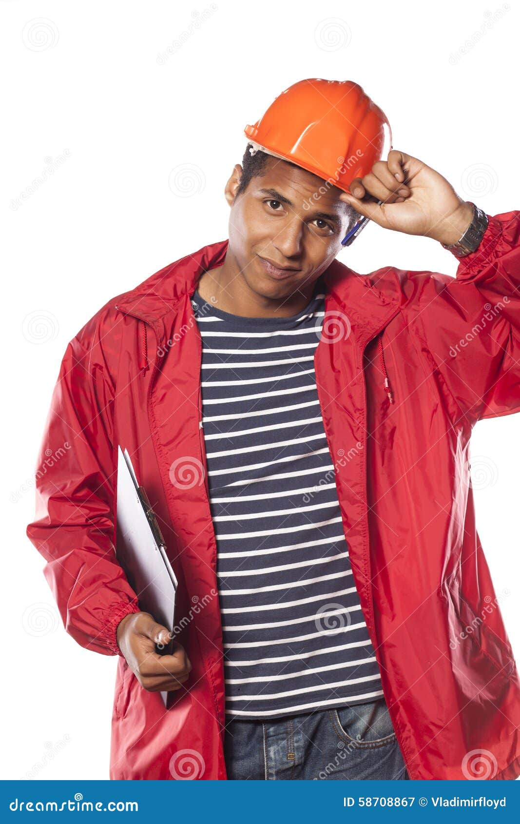 Young Construction Engineer Stock Image - Image of attractive, face ...
