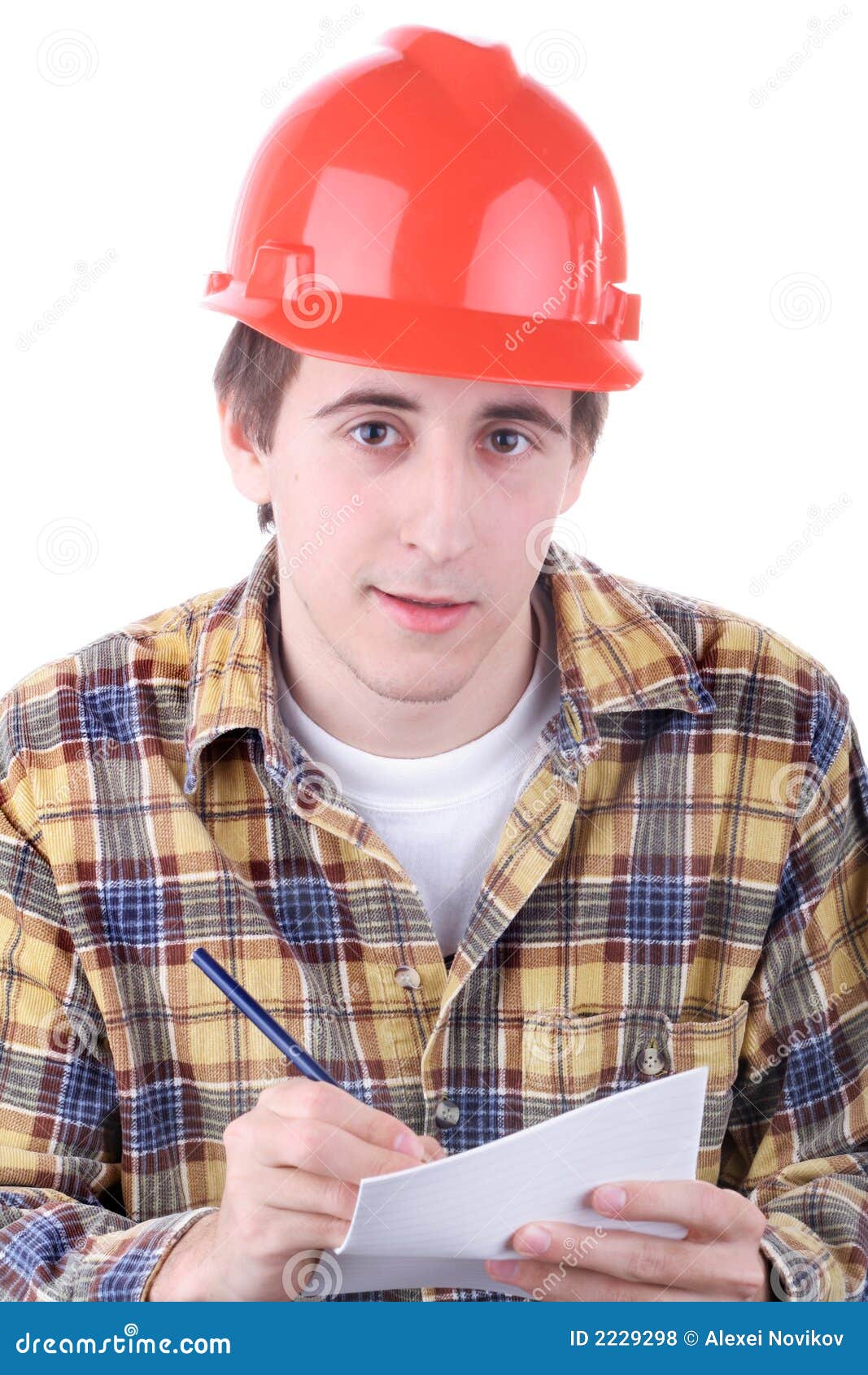 Young Construction Engineering Student Walking And Putting Cap On ...