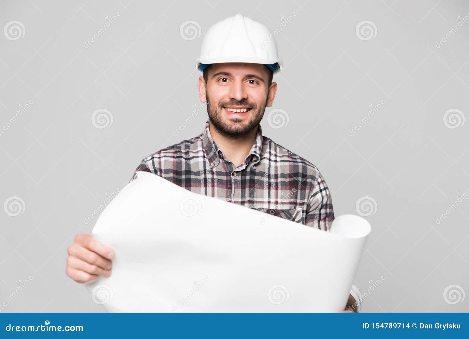 Young Construction Worker Excited To Start Work on a New Project ...