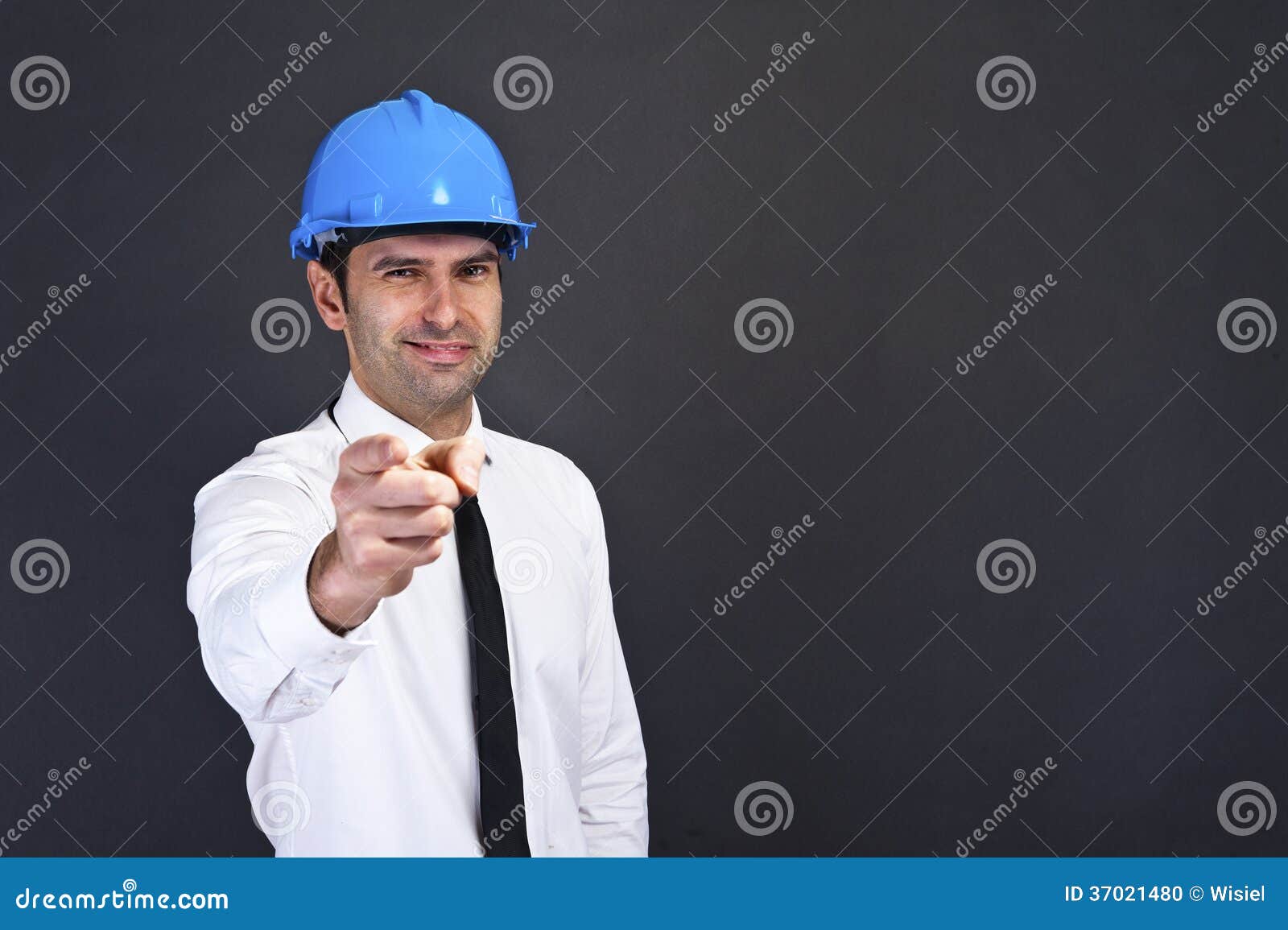 Young Construction Worker in Hard Hat Stock Photo - Image of ...