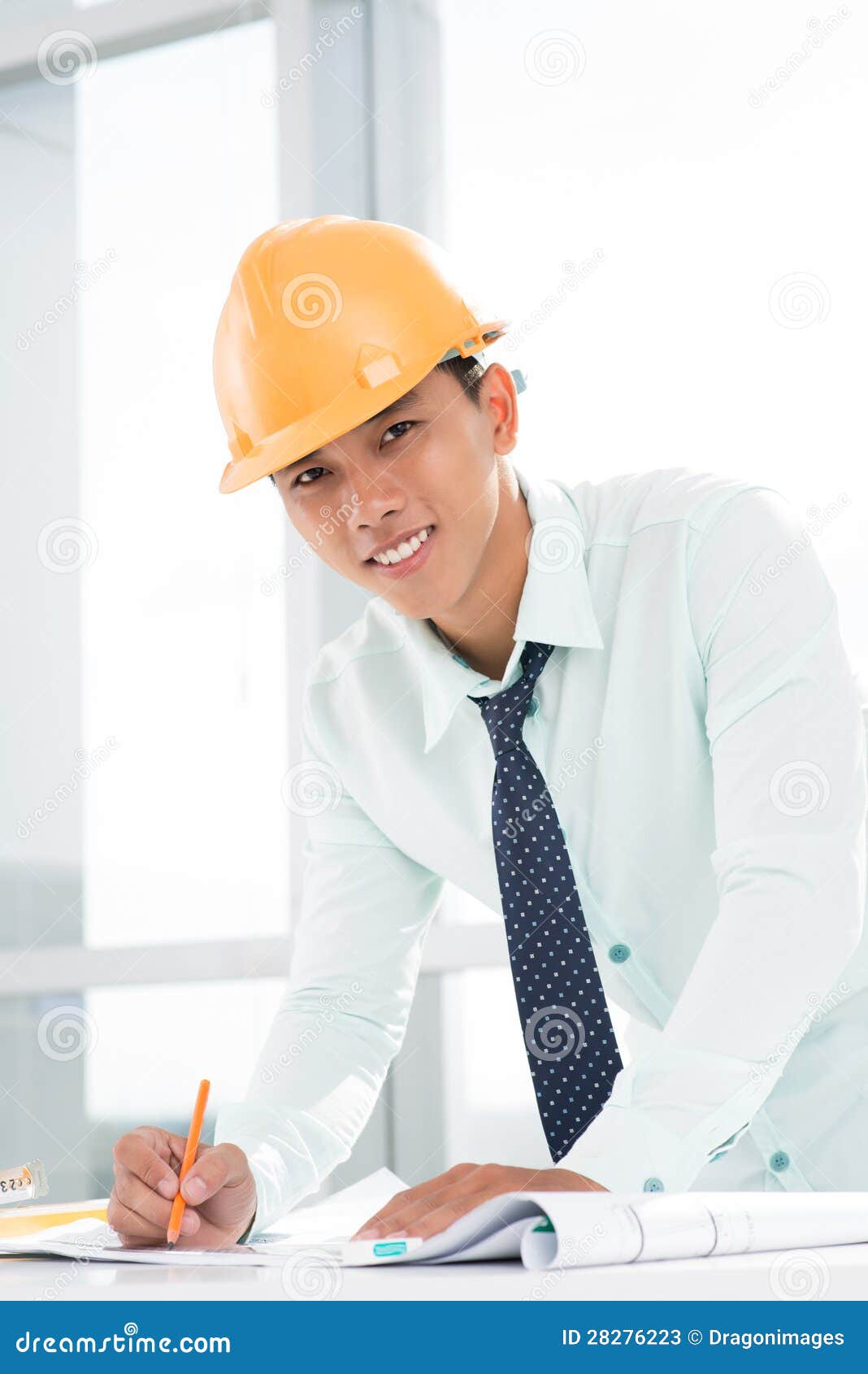 Young constructor stock image. Image of happy, male, manager - 28276223
