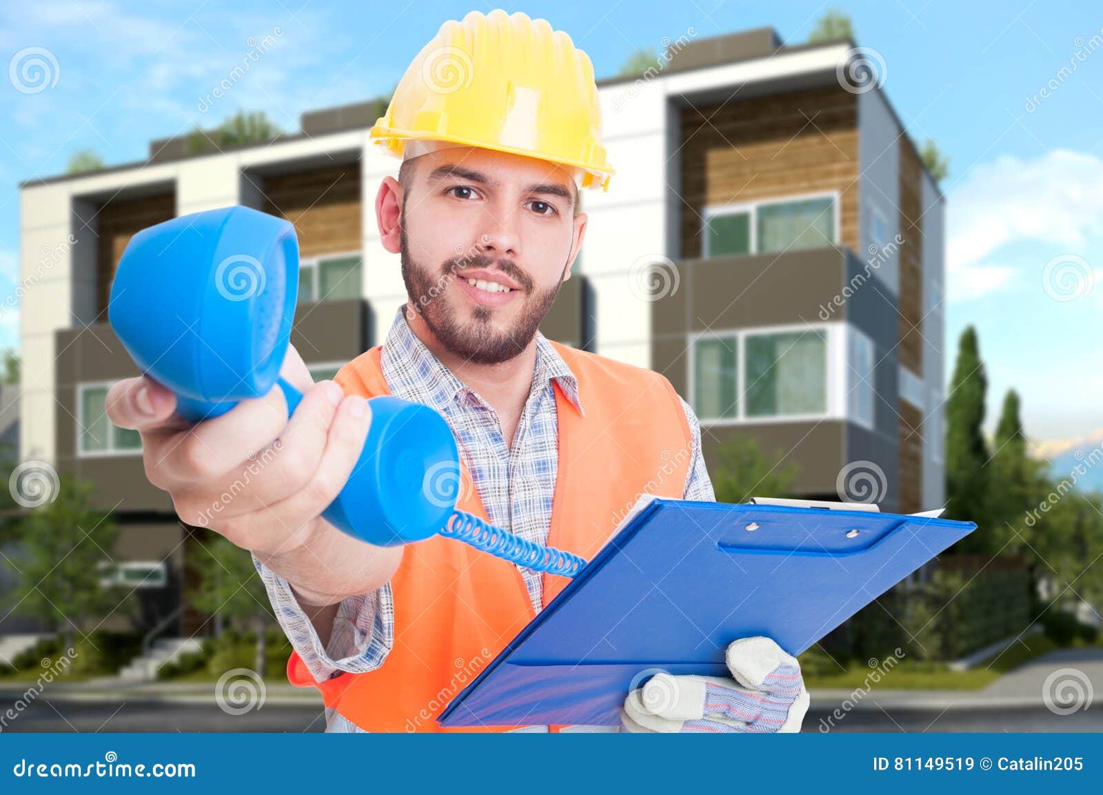 Young Constructor Giving the Retro Receiver Stock Image - Image of ...