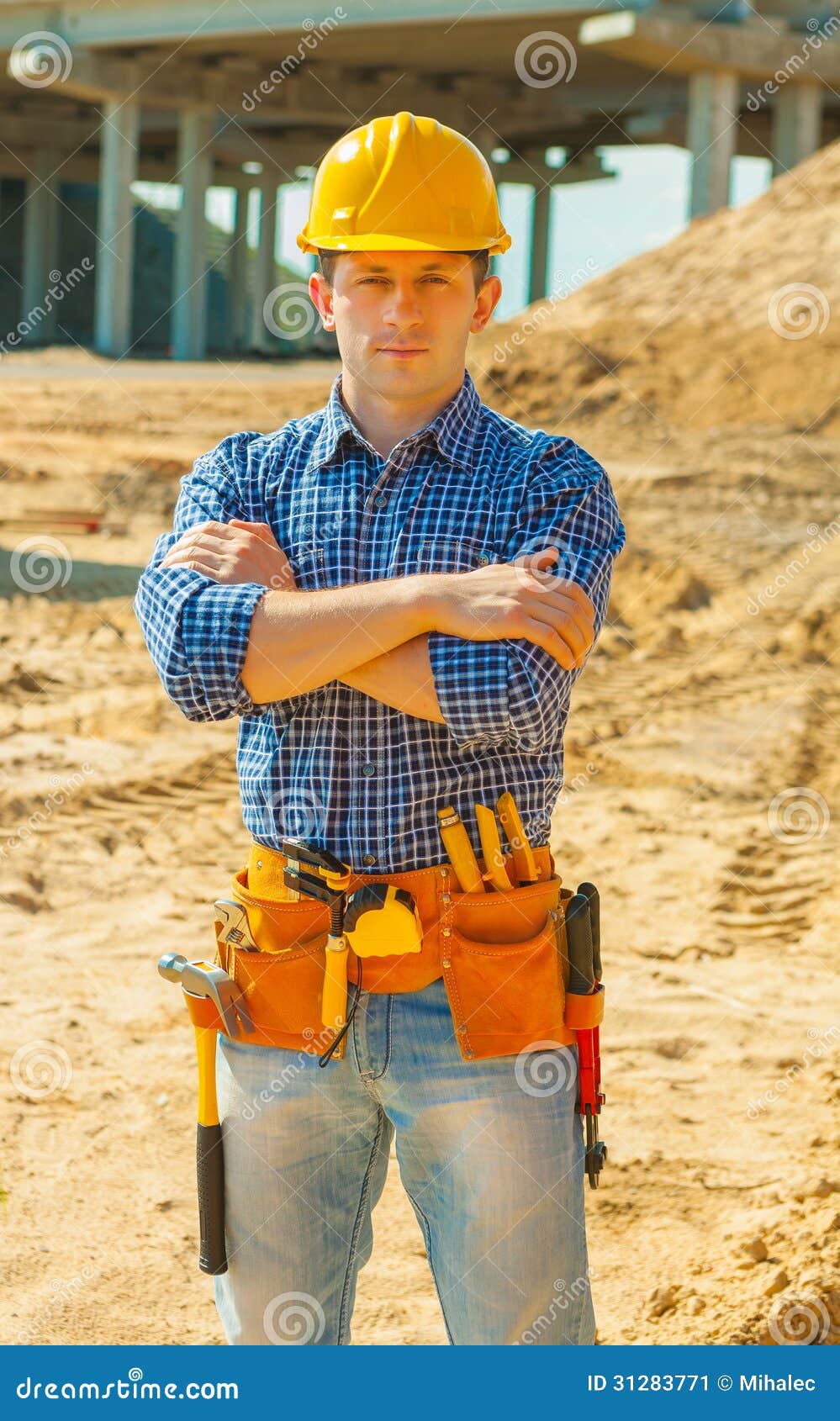 A young contractor stock image. Image of architect, inspector - 31283771