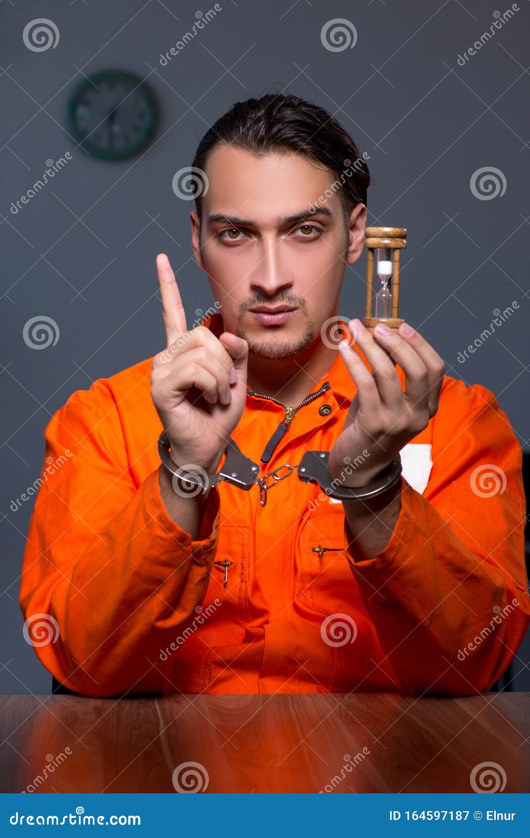 Young Convict Man Sitting in Dark Room Stock Image - Image of gangster ...
