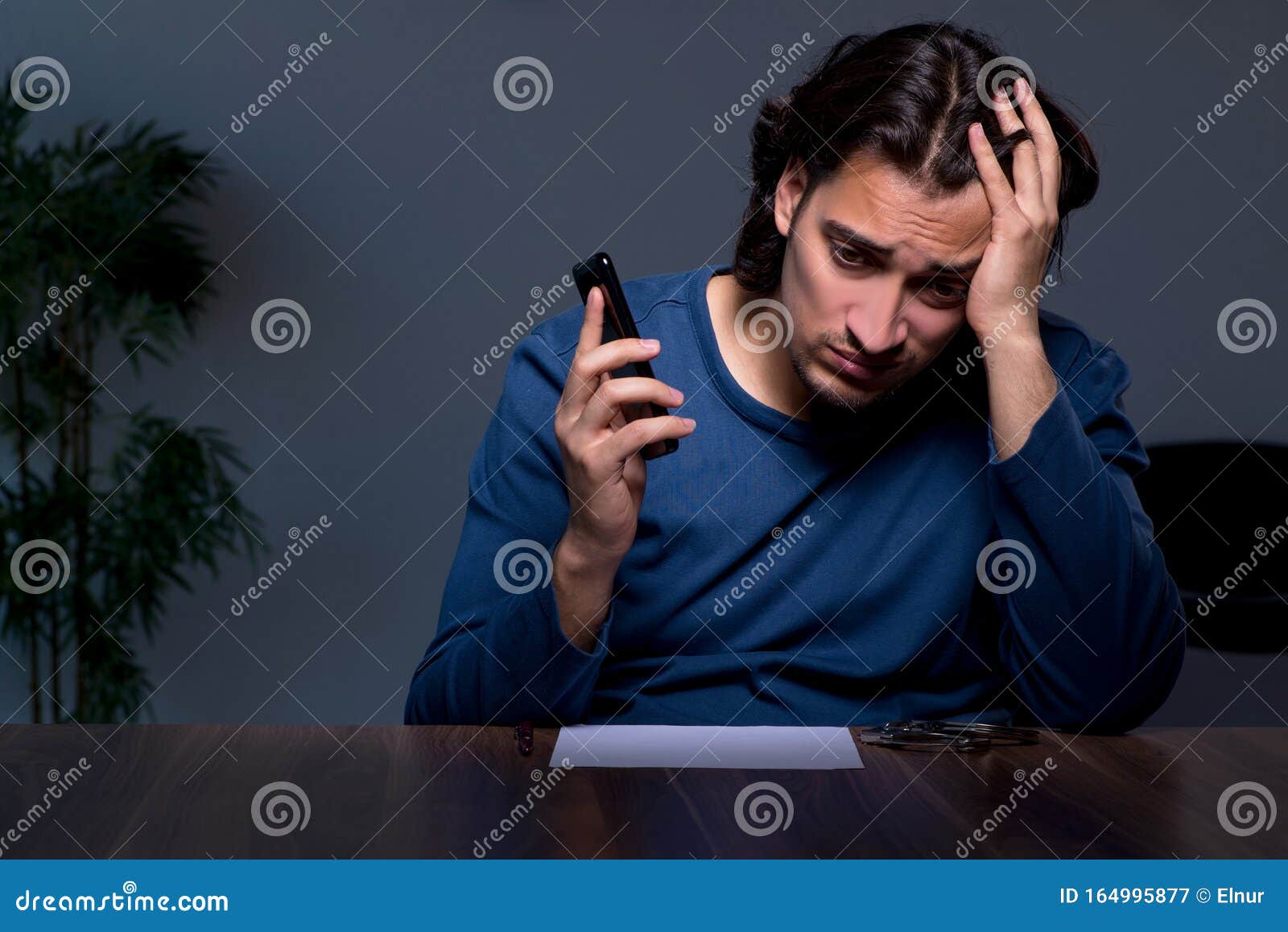 Young Convict Man Sitting in Dark Room Stock Image - Image of criminal ...
