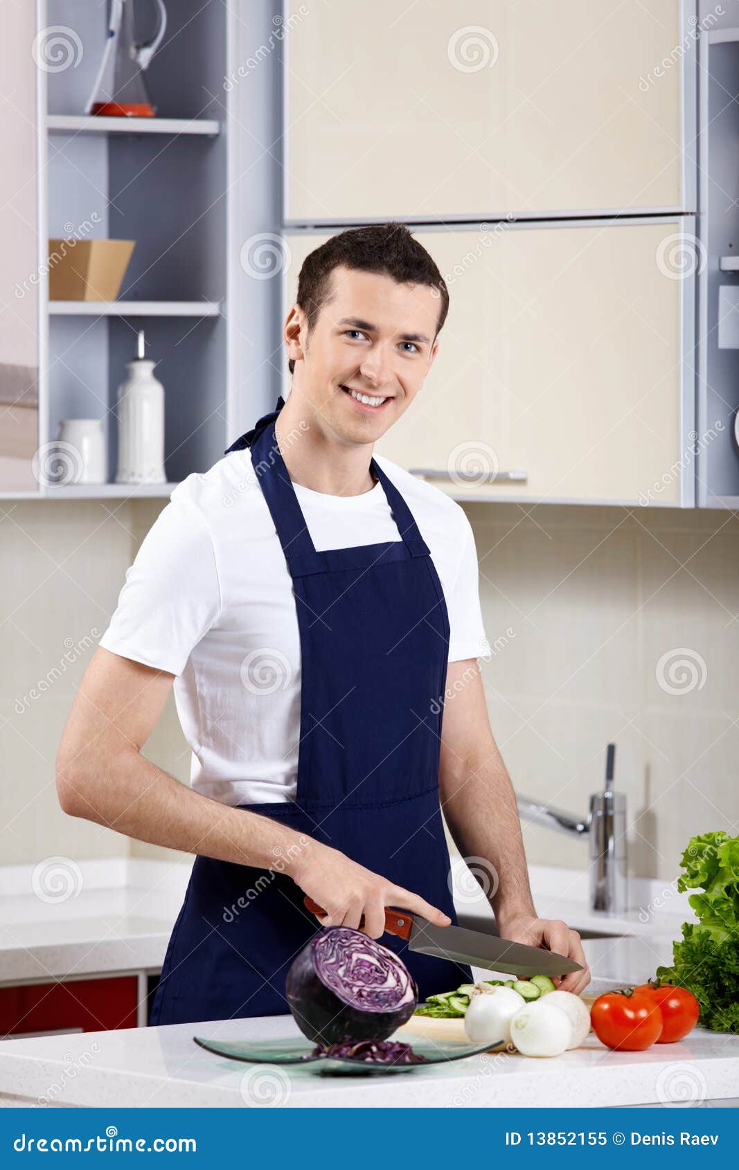 The young cook stock image. Image of adult, color, preparing - 13852155