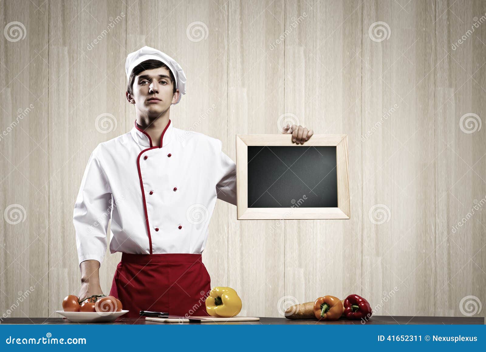 Young cook stock image. Image of cook, menu, receipt - 41652311