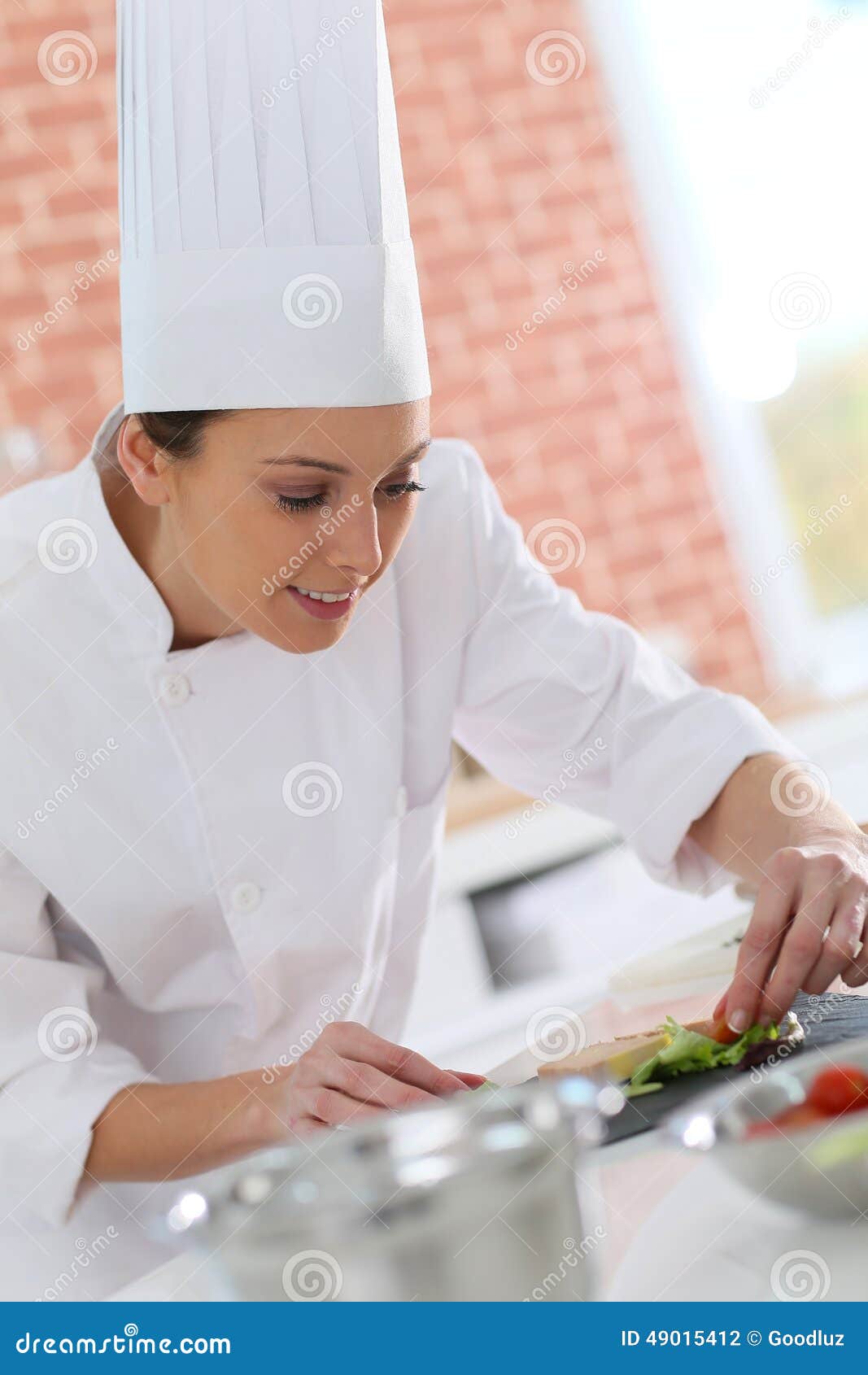 Young Cook Preparing Appetizers Stock Photo - Image of preparation ...