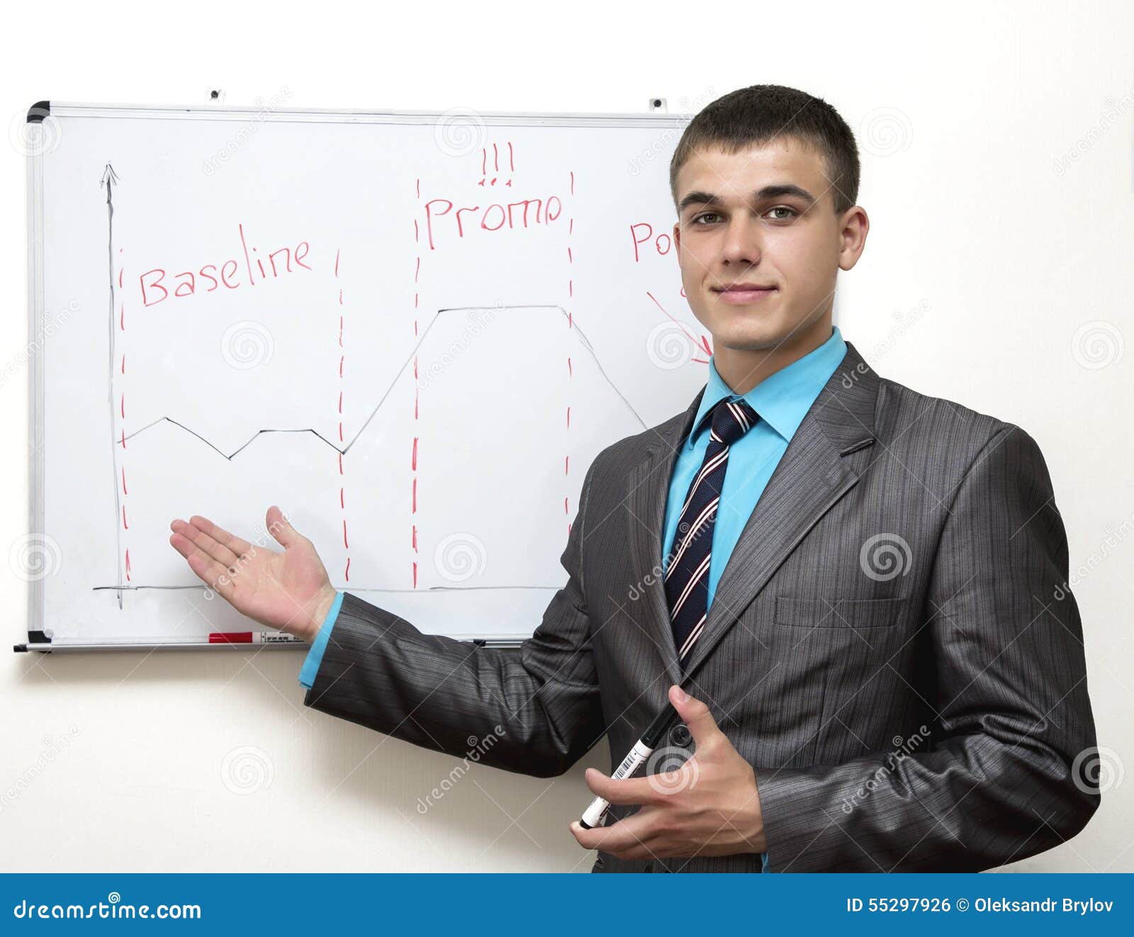 Young corporate manager stock photo. Image of graph, male - 55297926