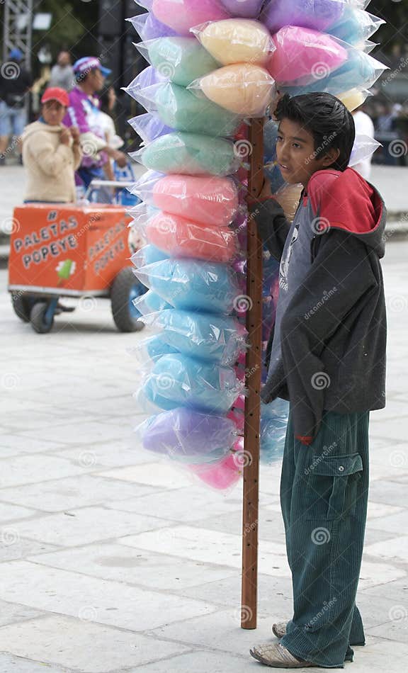 Young Cotton Candy Vendor editorial photography. Image of candy - 20129867