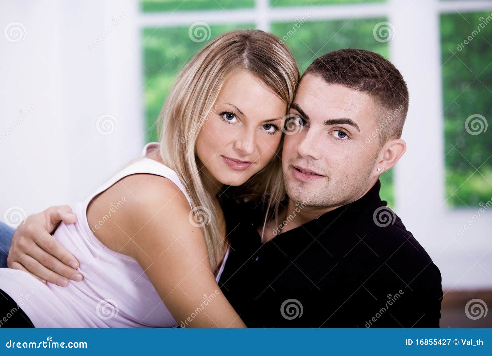 Young couple stock image. Image of women, portrait, loving - 16855427