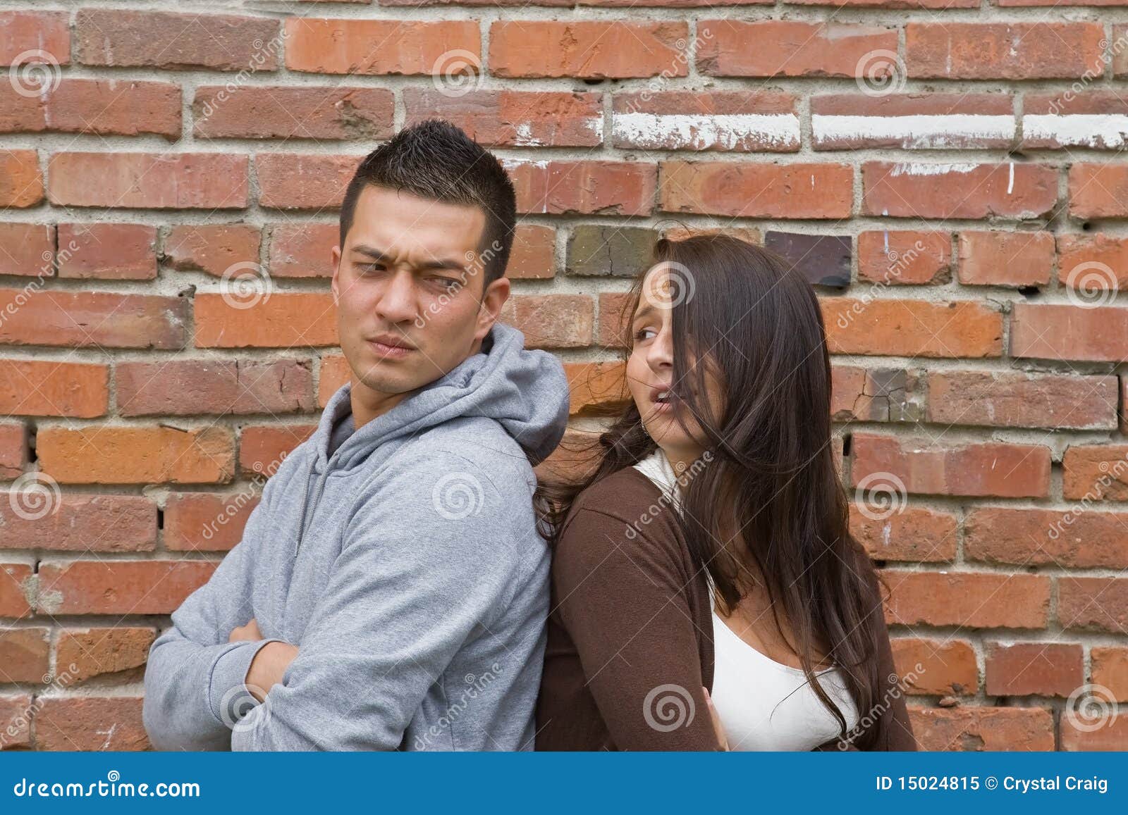 Young Couple Argue stock image. Image of together, multiracial - 15024815