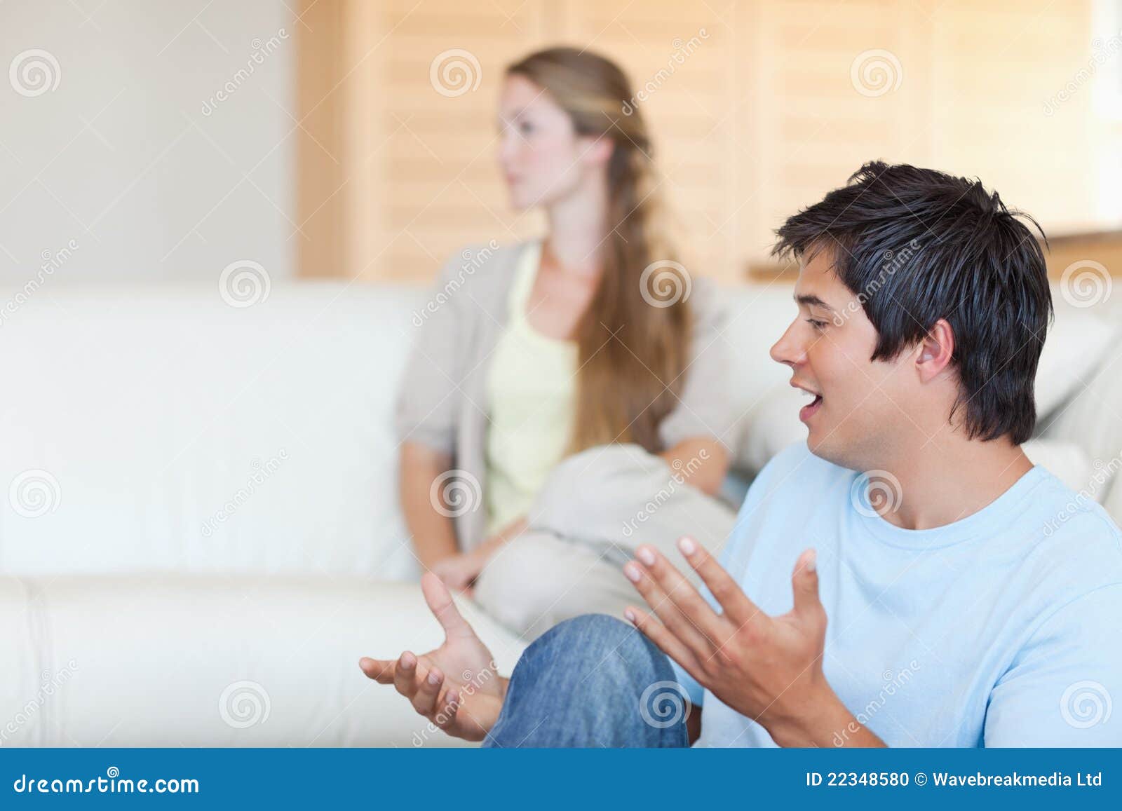Young couple arguing stock photo. Image of boyfriend - 22348580