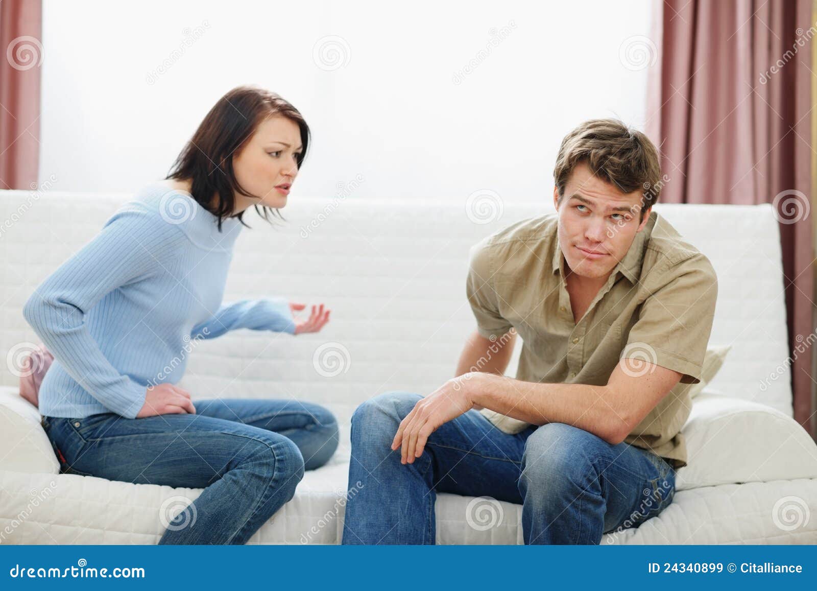Young couple arguing stock image. Image of couple, arguing - 24340899