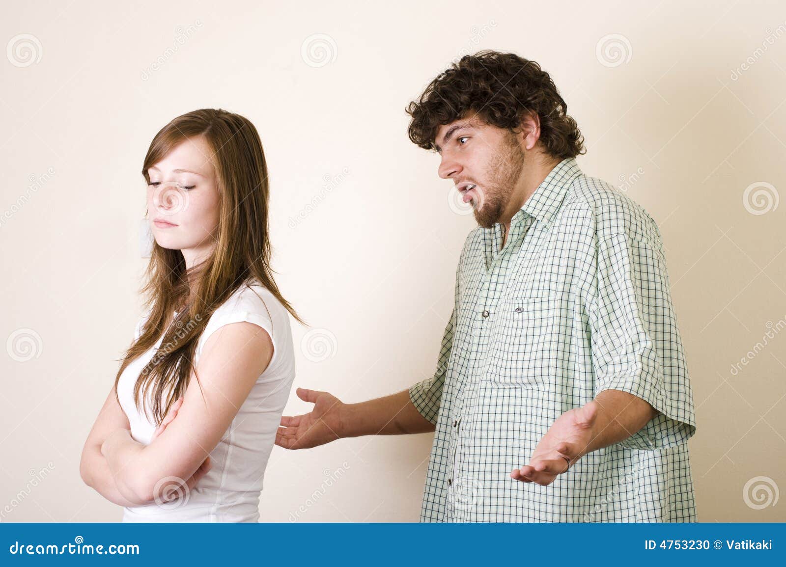Young couple arguing stock photo. Image of argue, beautiful - 4753230